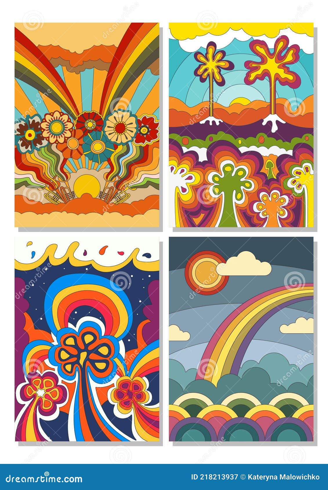 Psychedelic Volcano Erupting Color Smoke Stock Photo | CartoonDealer ...