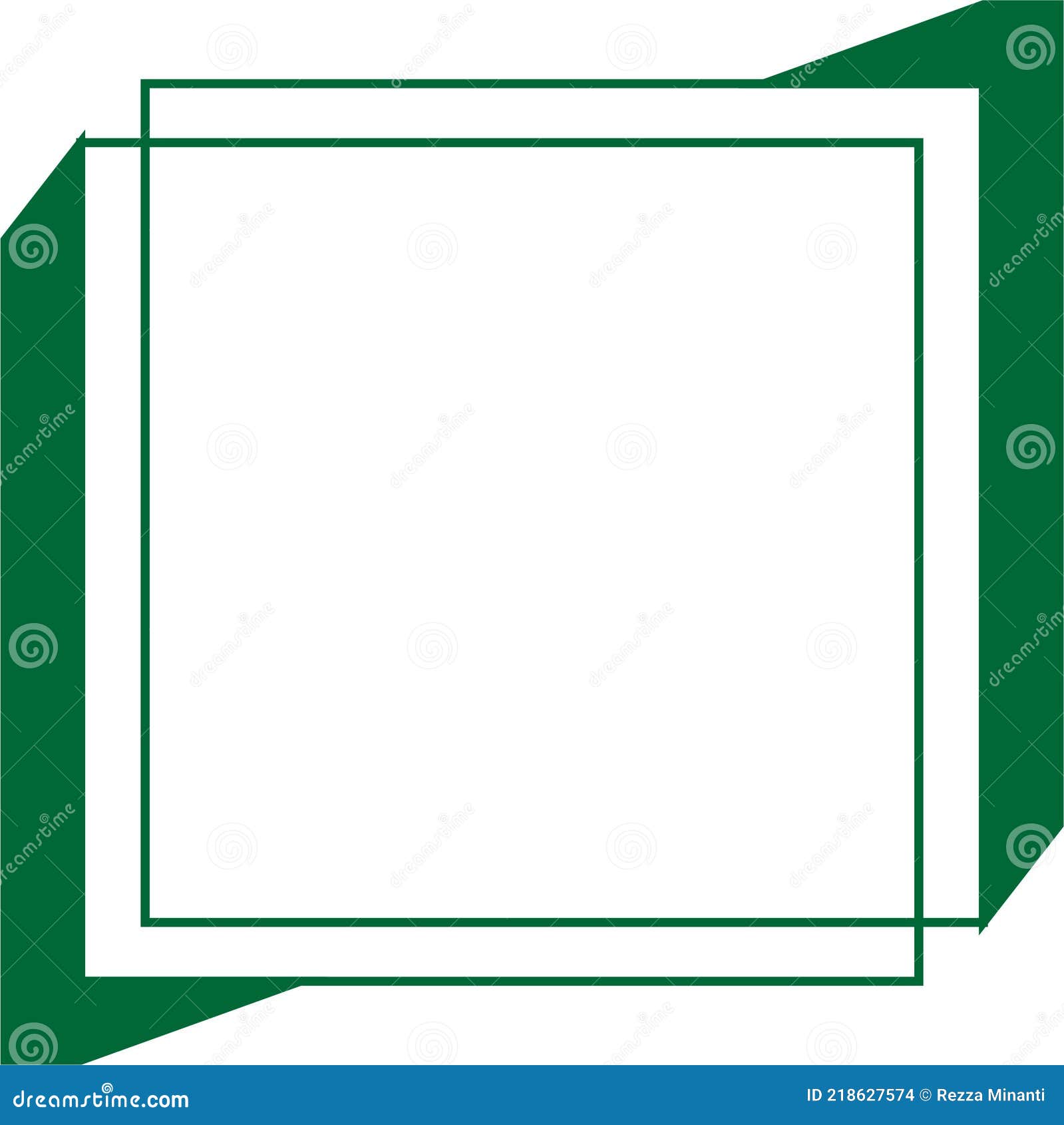 Vector of Green Square Border Stock Vector - Illustration of screenshot ...