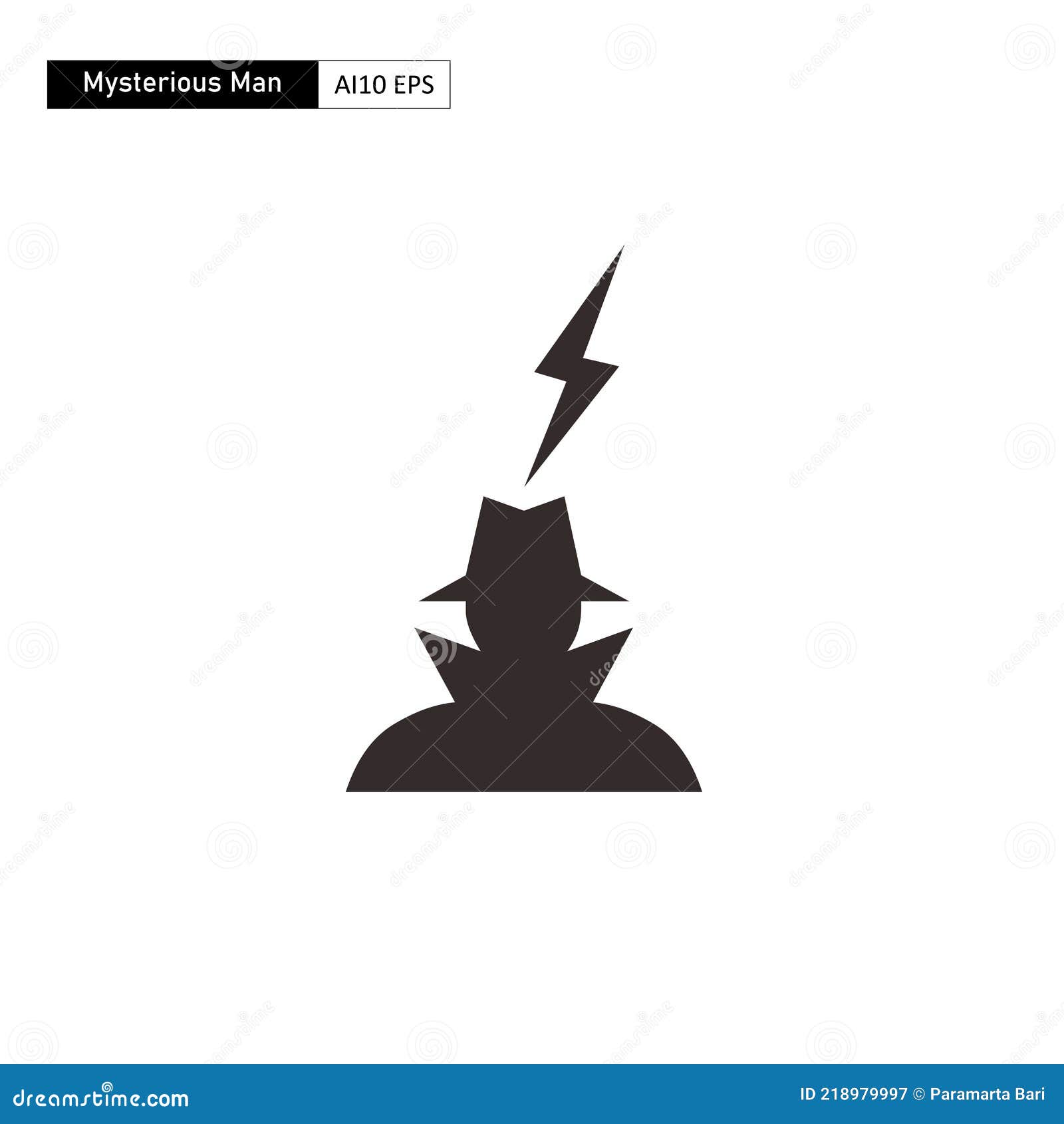 Mysterious male icon stock illustration. Illustration of cartoon ...