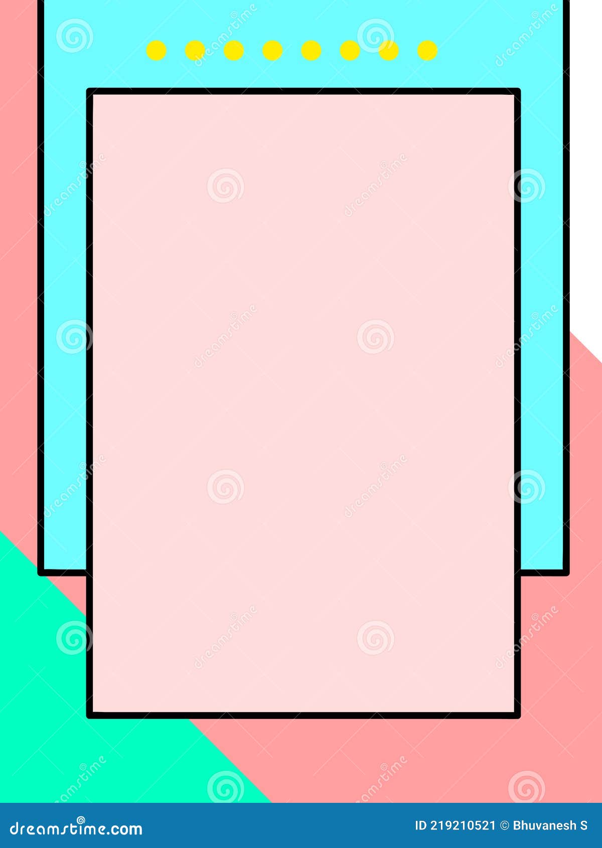 Colourful Frame Design Template of Flyer Poster Stock Vector ...