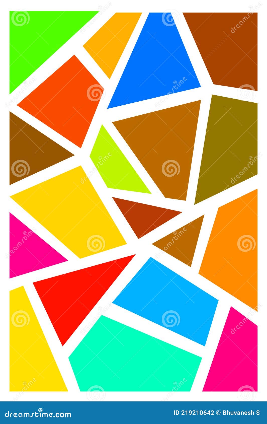 Abstract Geometric Colourful Background Portrait Stock Vector ...