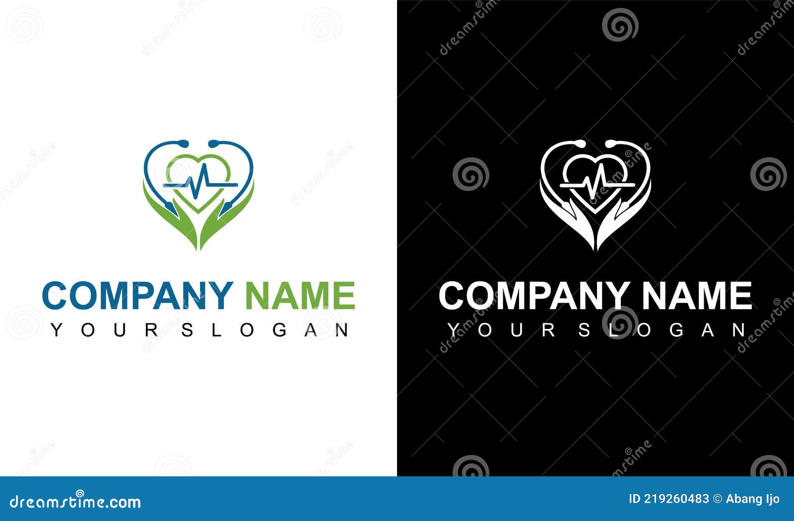 Stethoscope Logo and Hart, Heart Icon with Stethoscope. Cardiology ...
