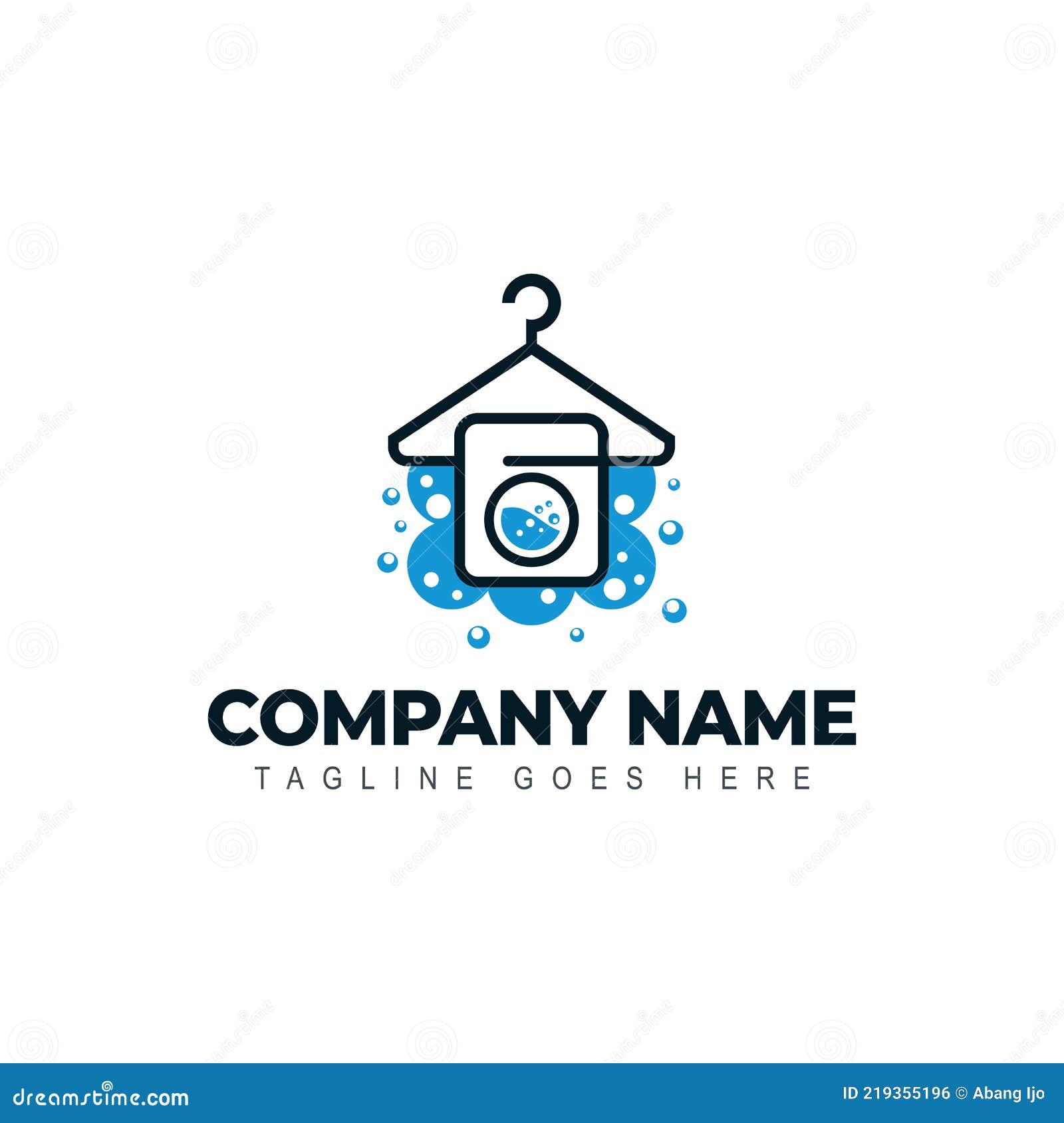 Clean Laundry, Wash Vector Labels, Emblems, Logos. Washing Machine and ...