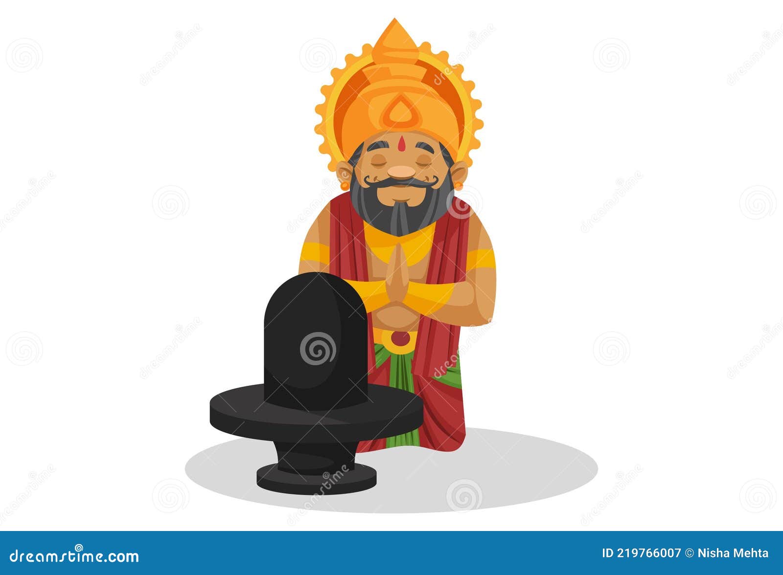 King Dashratha Vector Cartoon Illustration | CartoonDealer.com #219765983