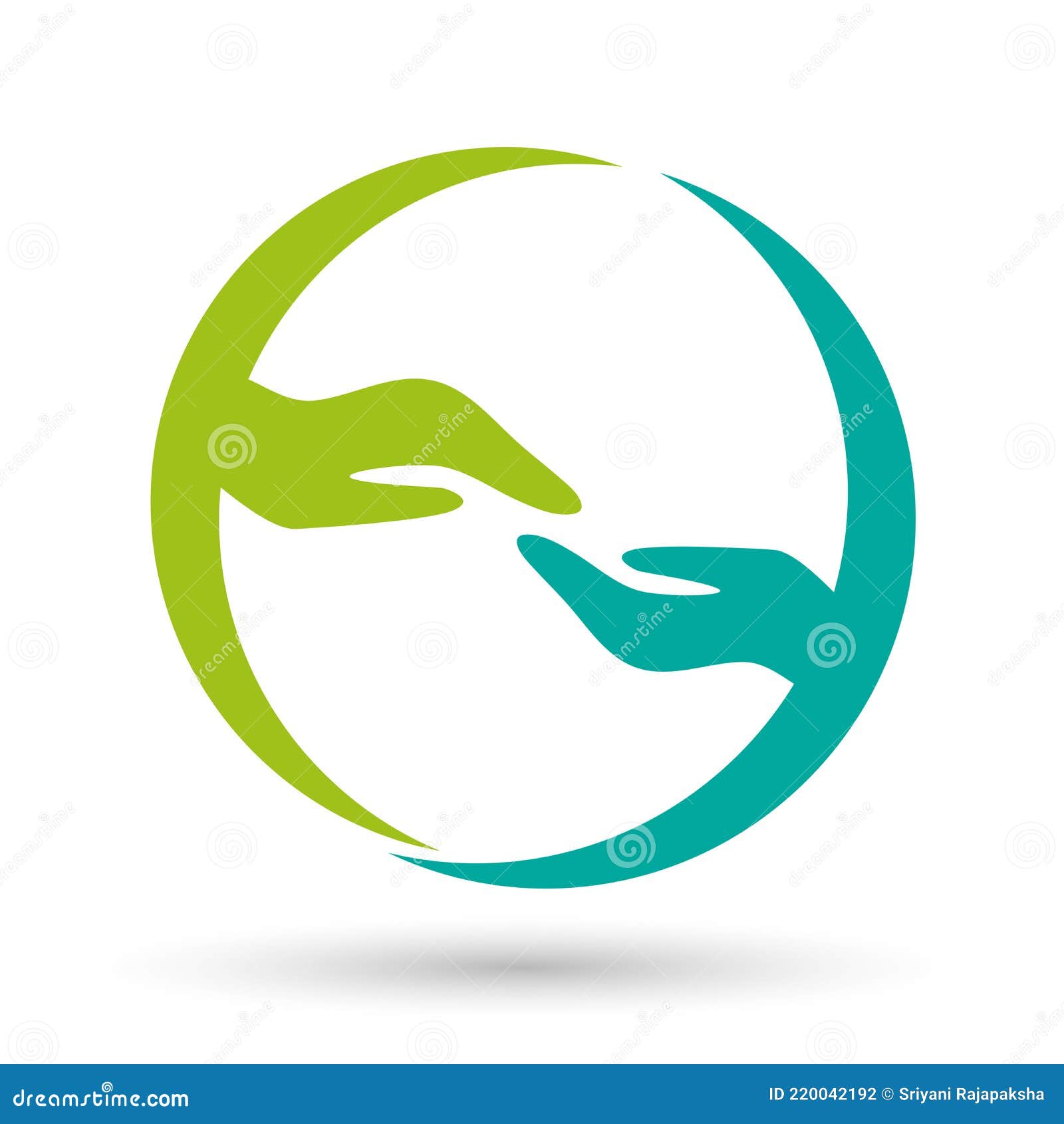 Helping Hands Logo Icon Illustration Abstract Vector Sign Flat Simple ...