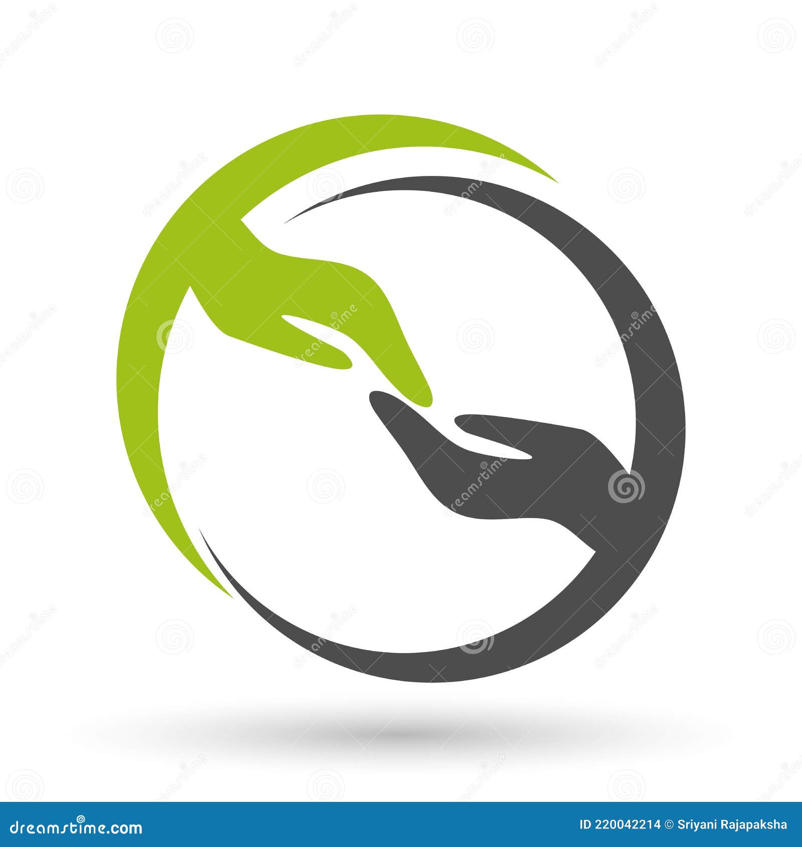 Helping Hands Logo Icon Illustration Abstract Vector Sign Flat Simple ...