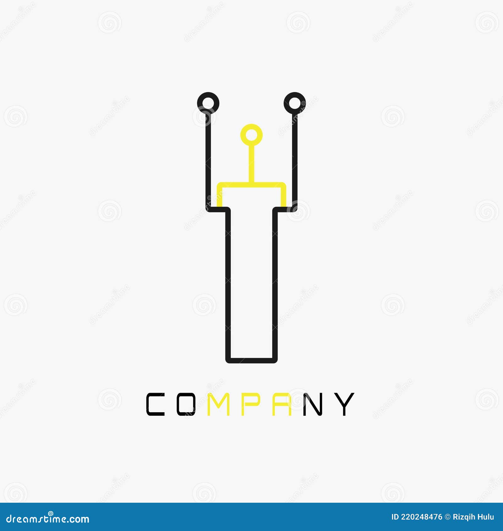 Simple Fork Tech Circuit Logo Stock Vector - Illustration of fork ...
