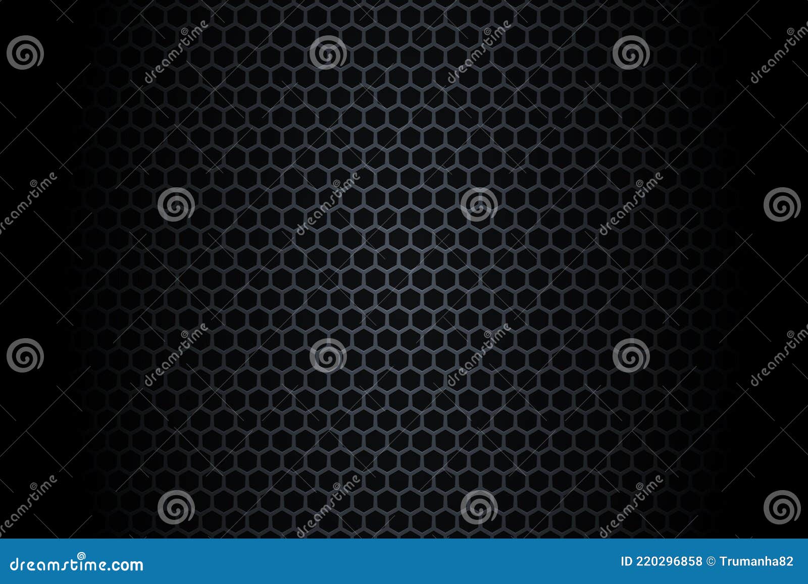 Vector Abstract Dark Black Background with Shining Hexagonal Metal Mesh ...