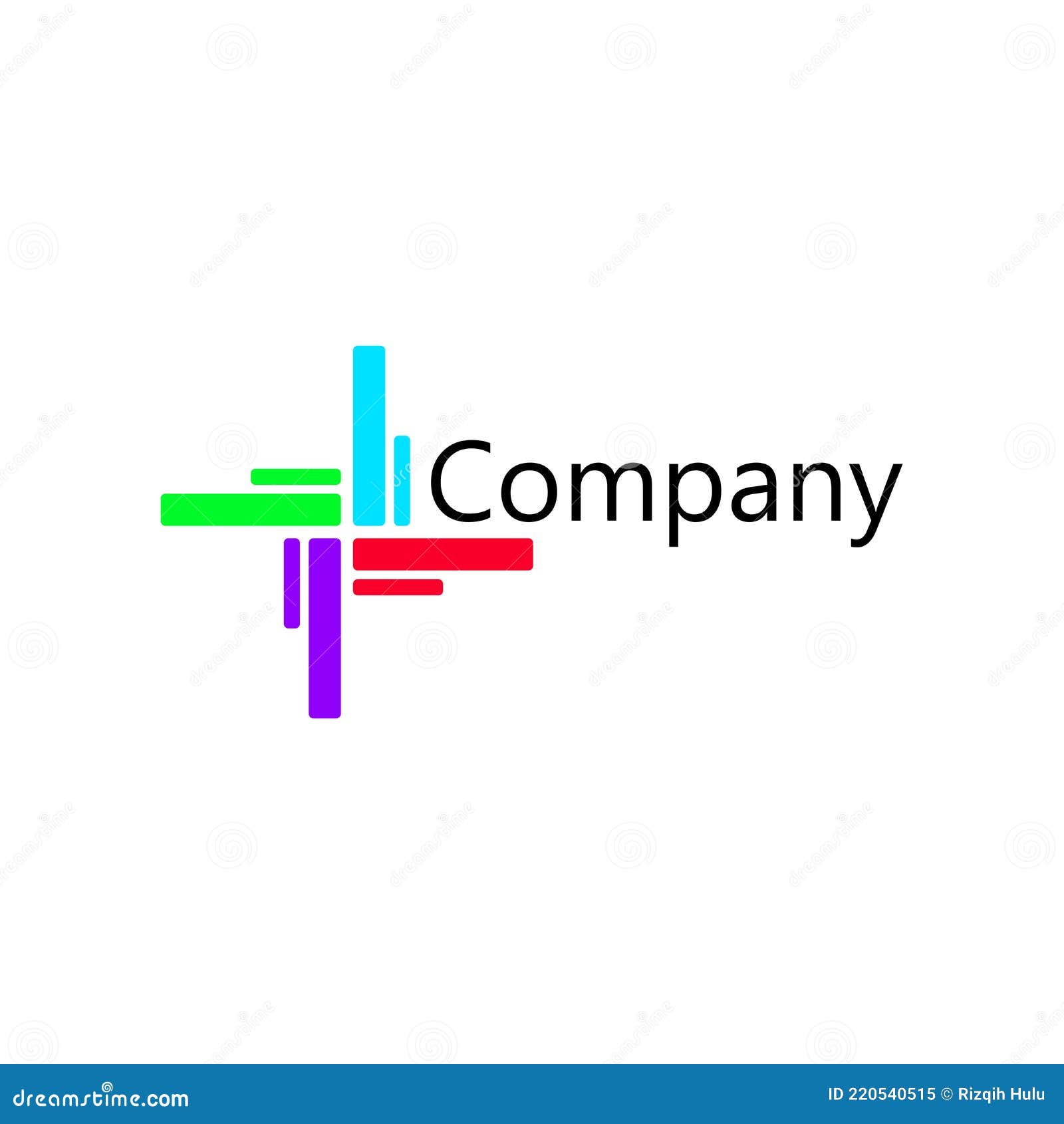Rounded Rectangle Colorful Logo Stock Vector - Illustration of grunge ...