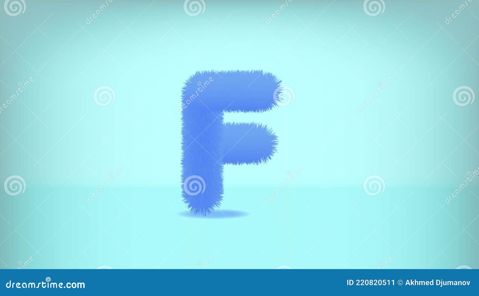Fluffy English Letter F for Background Stock Illustration ...