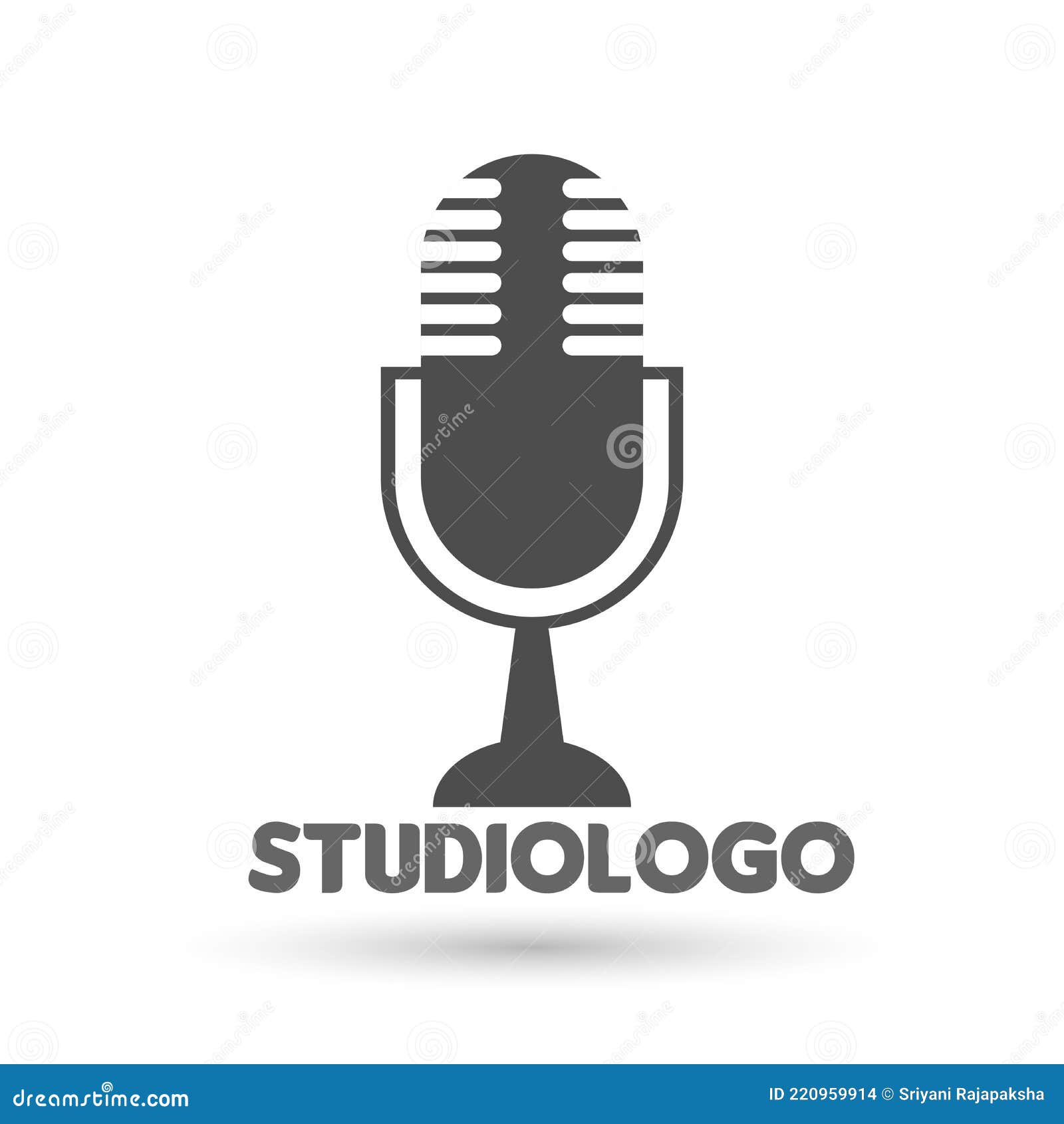 Abstract Microphone Podcast Digital Radio Audio Table Broadcast Record ...