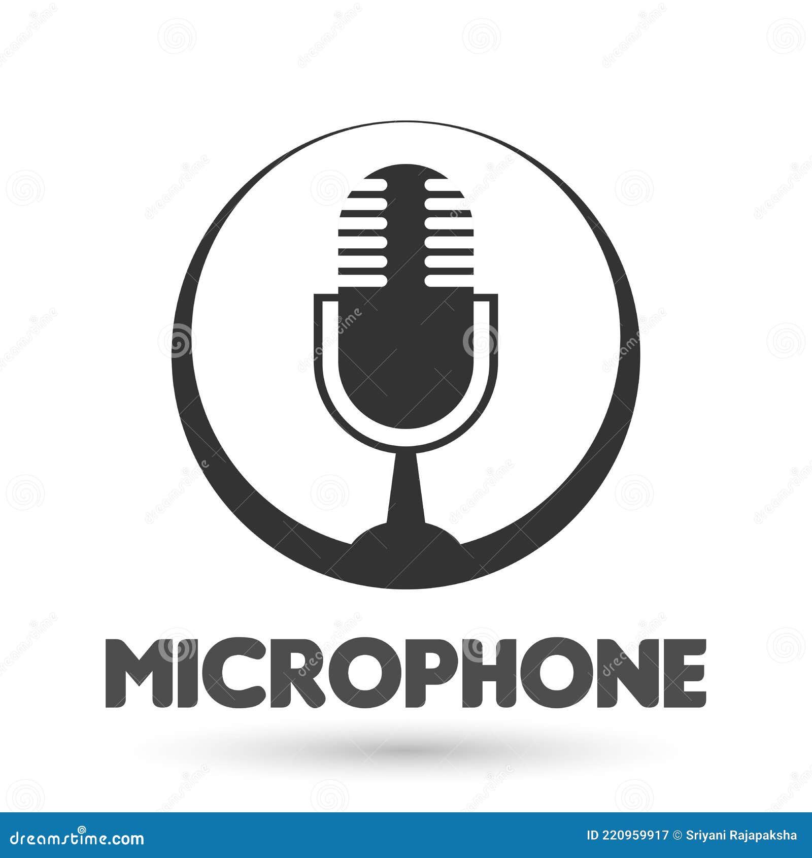 Abstract Microphone Podcast Digital Radio Audio Table Broadcast Record ...
