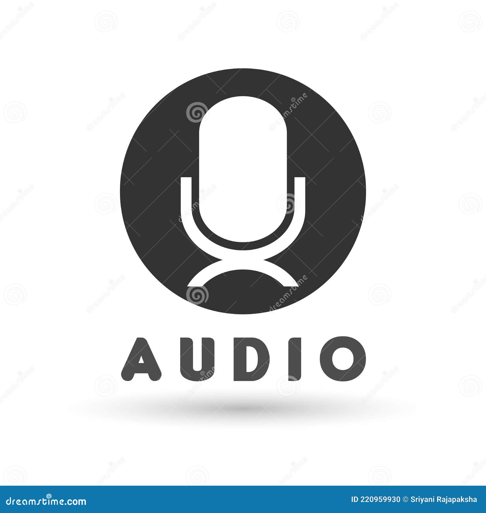 Abstract Microphone Podcast Digital Radio Audio Table Broadcast Record ...