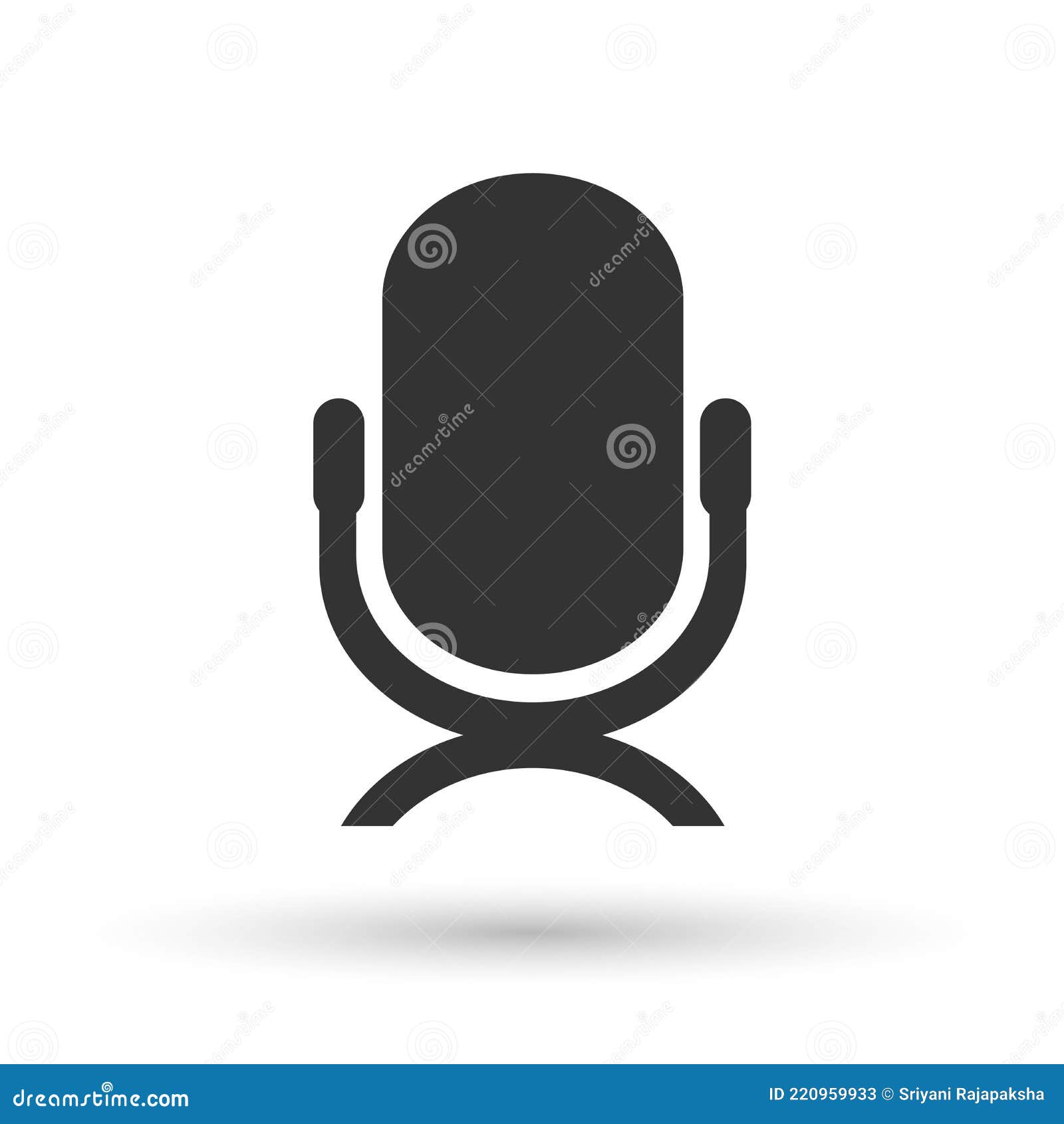 Abstract Microphone Podcast Digital Radio Audio Table Broadcast Record ...