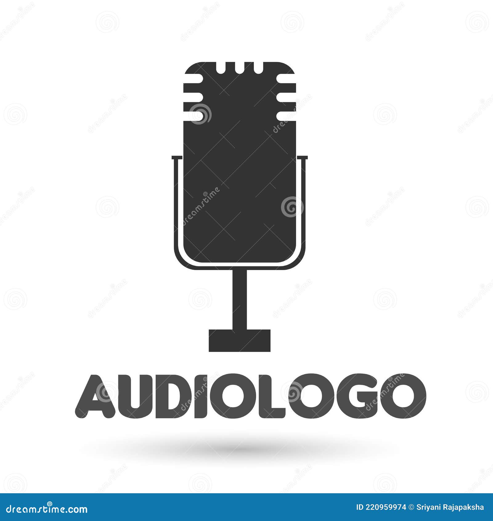 Abstract Microphone Podcast Digital Radio Audio Table Broadcast Record ...