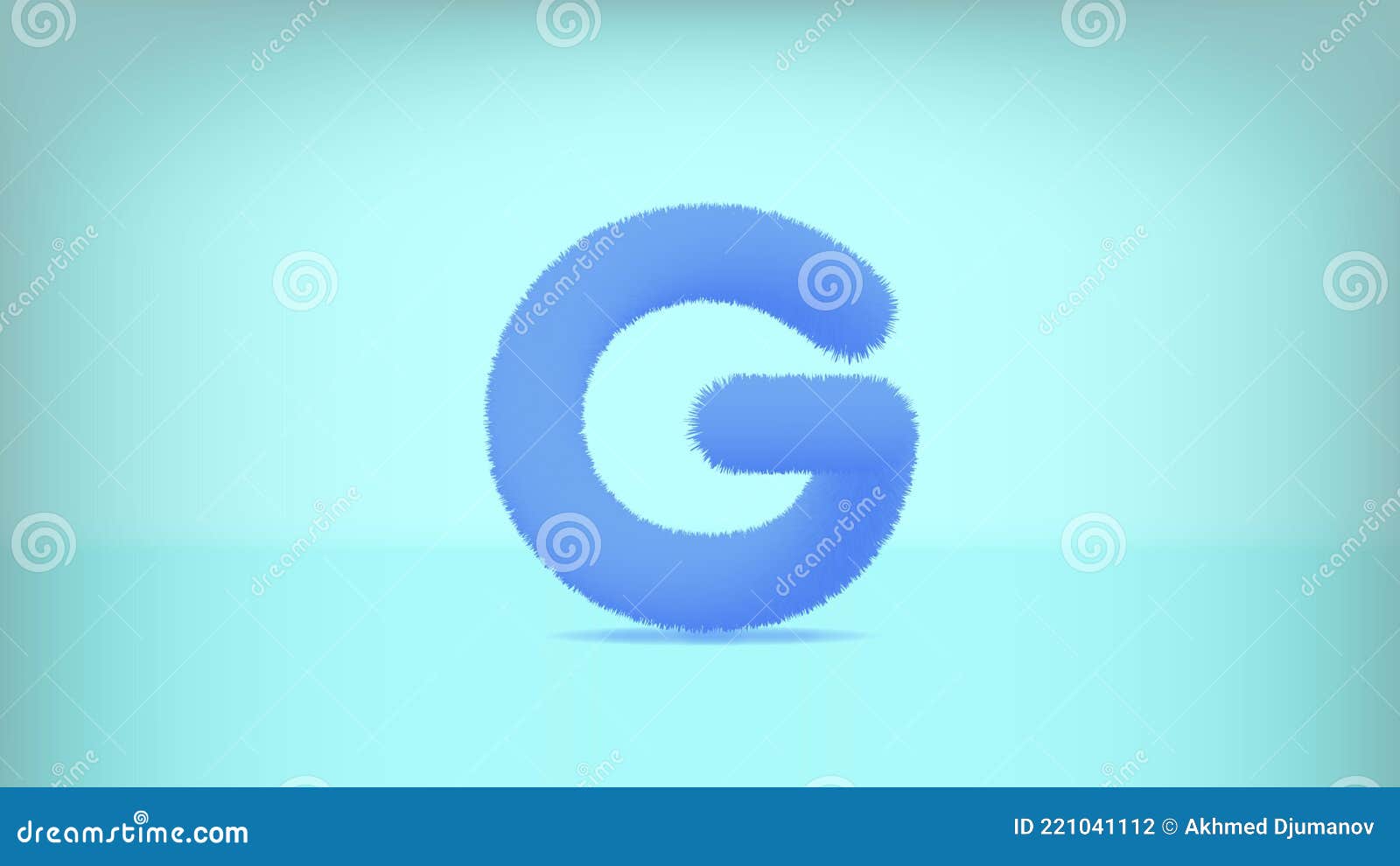 Fluffy English Alphabet Letter G Stock Illustration - Illustration of ...