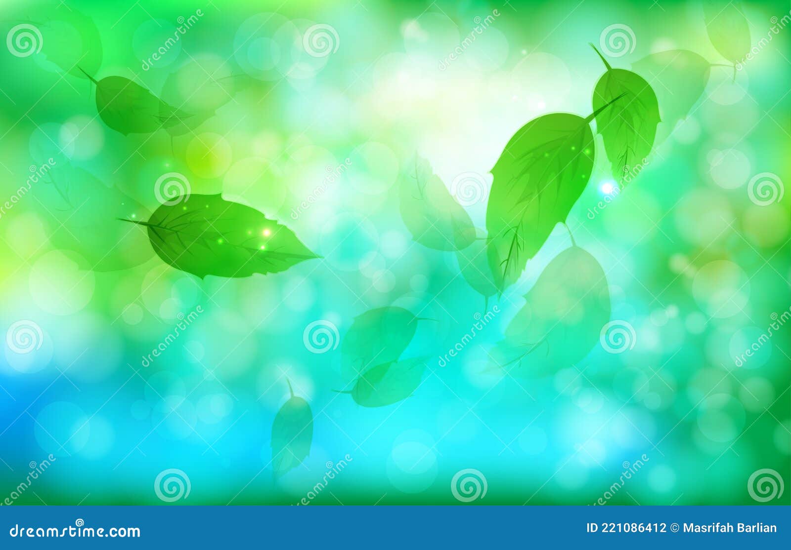 Fresh Green Leaves, Basic RGB Stock Vector - Illustration of fall ...