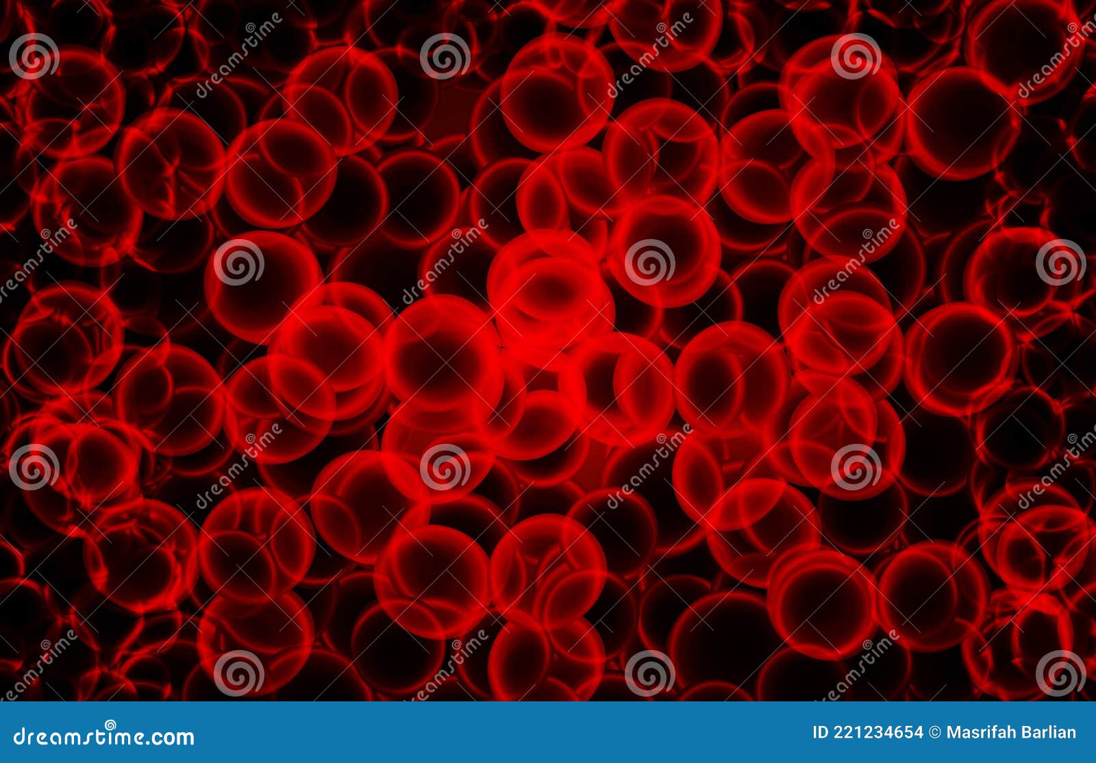 Red Abstract Bubble, Basic RGB Stock Illustration - Illustration of ...