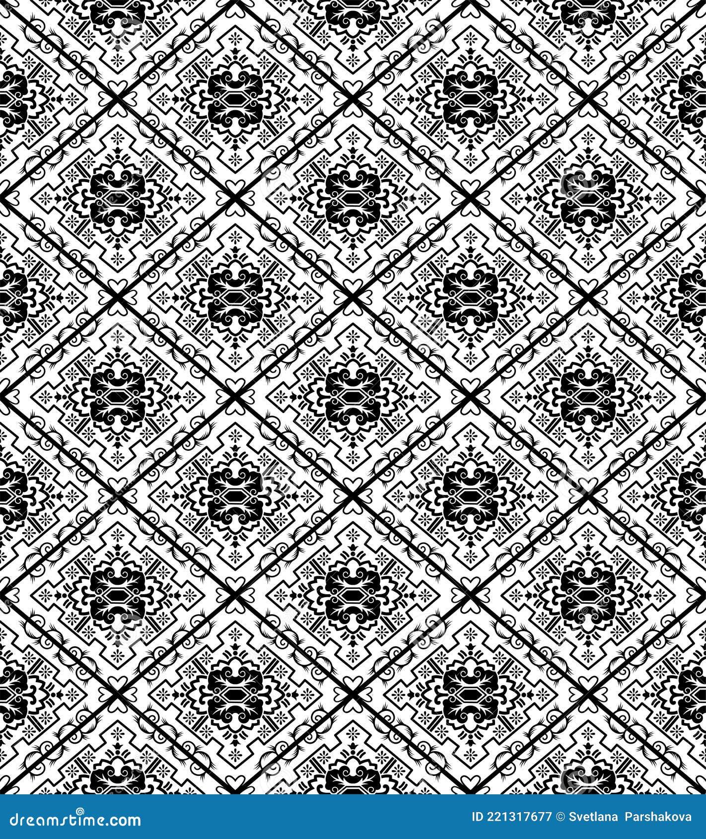 Ethnic Seamless Black Pattern. Japanese Style Stock Vector ...