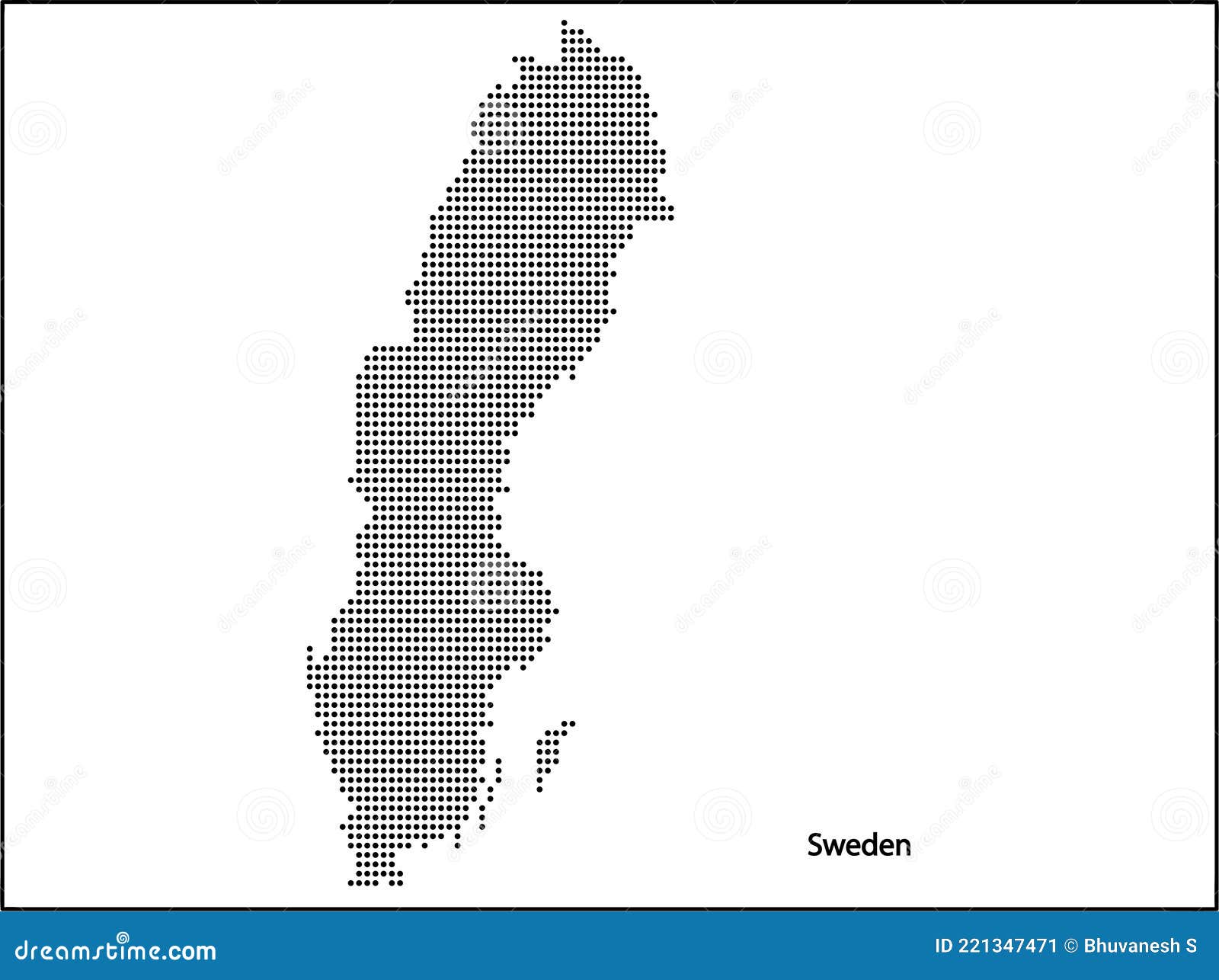 Sweden Country Map 3d Illustrated Northern Europe Continent Royalty ...