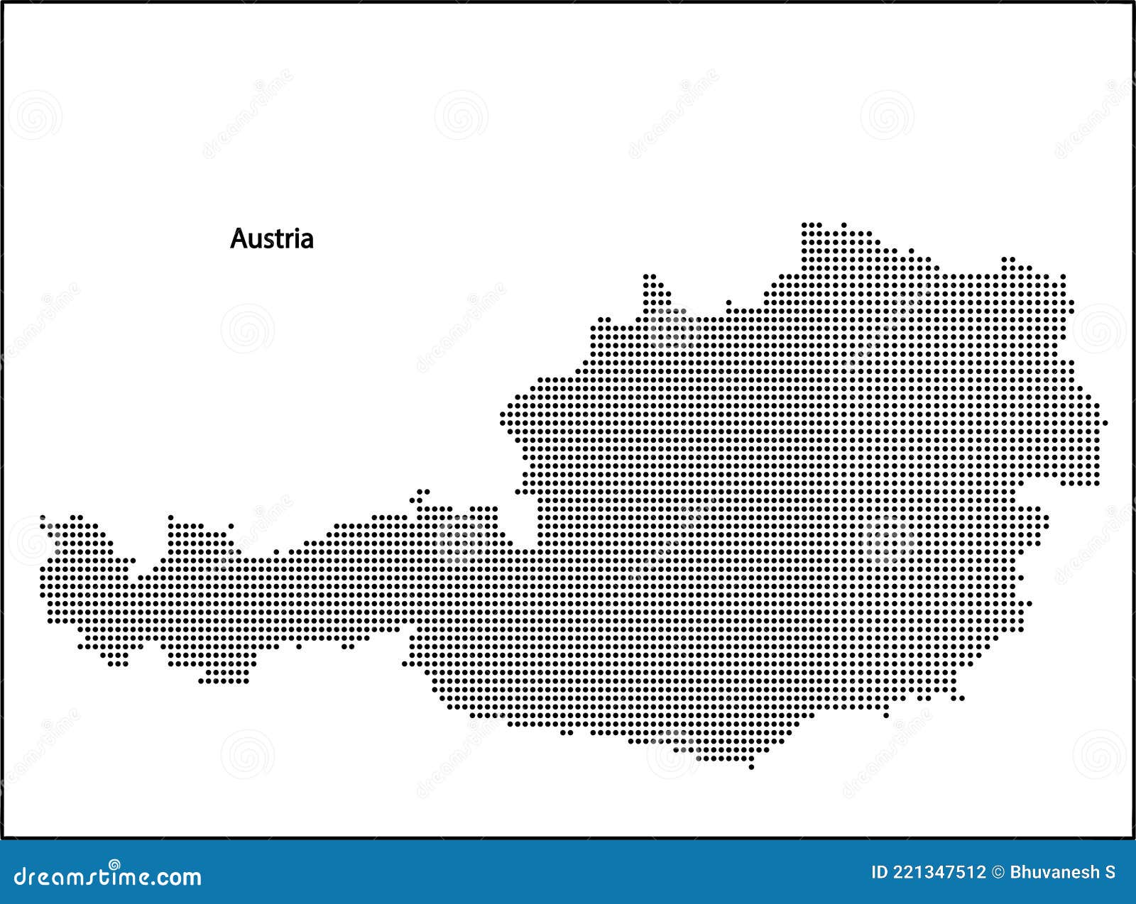 Pixelated Map Of Austria With National Flag Cartoon Vector ...