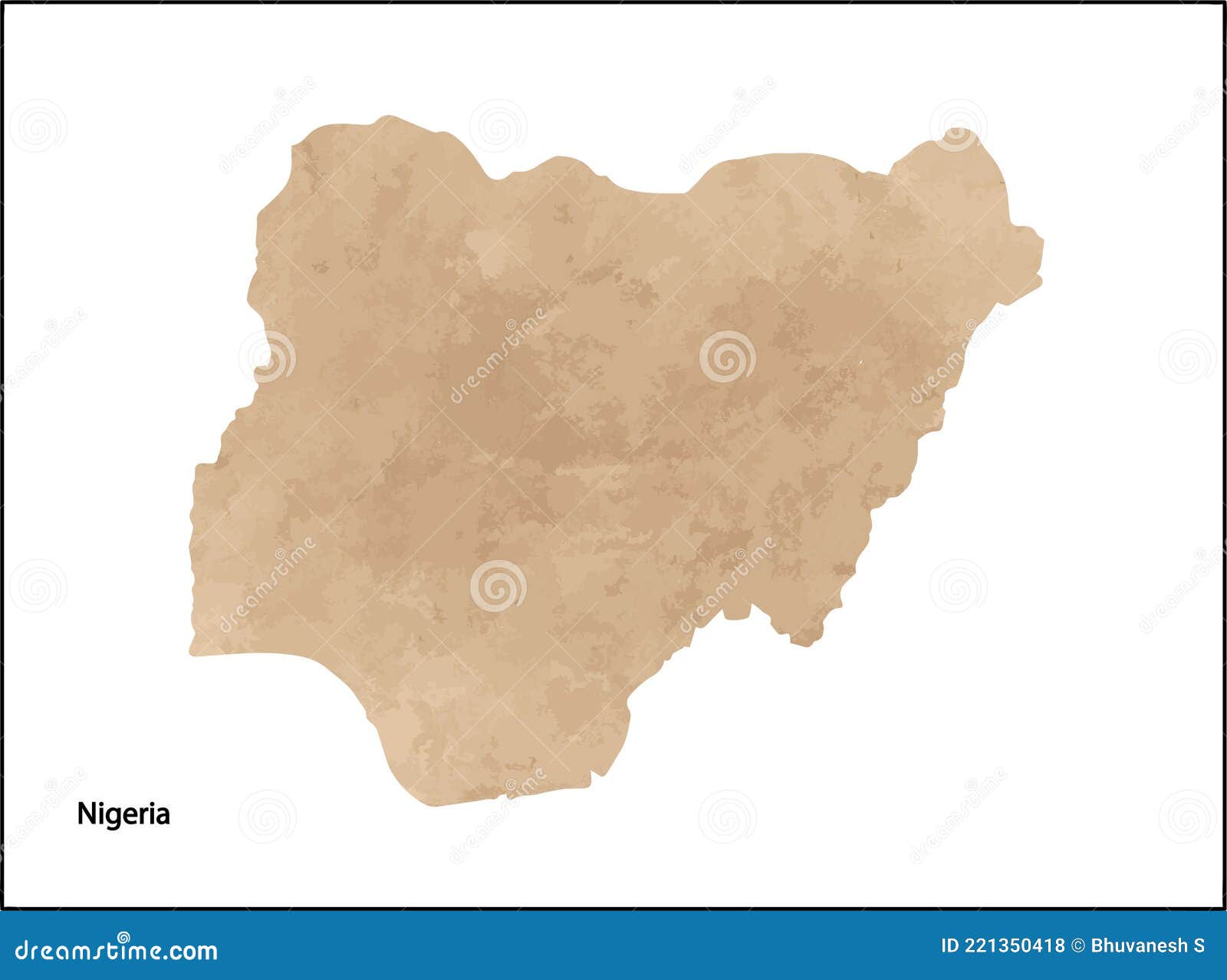 Nigeria Country Detailed Editable Map Vector Illustration ...
