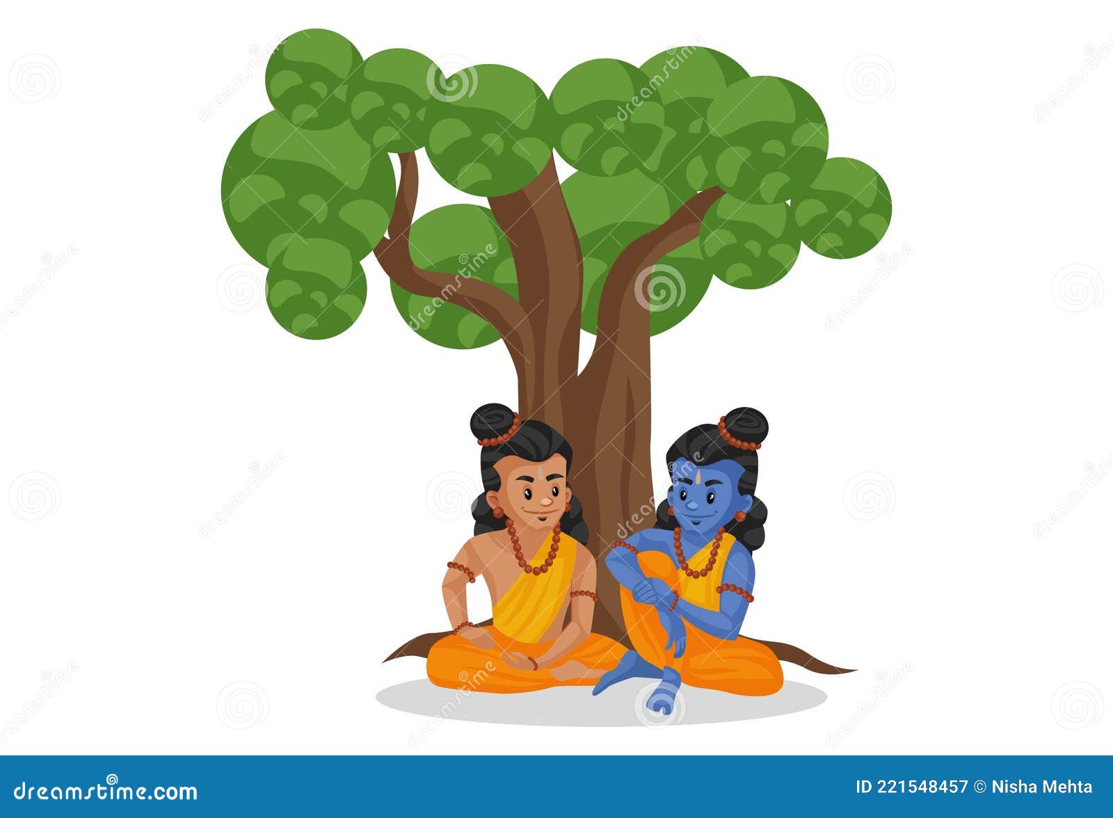 Lakshman Lord Rama, Goddess Sita Cartoon Character Vector Illustration ...
