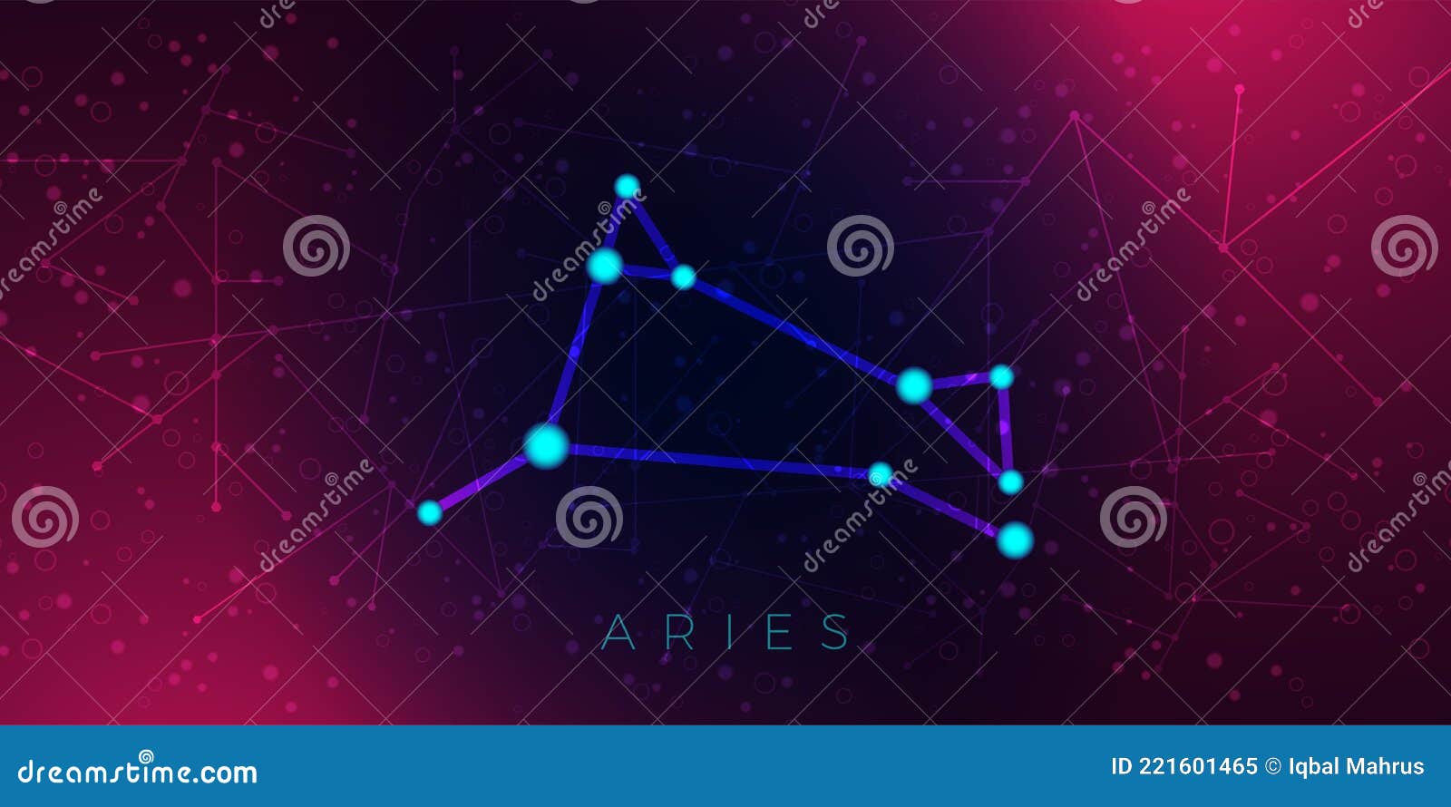 Cool Aries Zodiacal Constellation Background and Wallpaper Stock ...