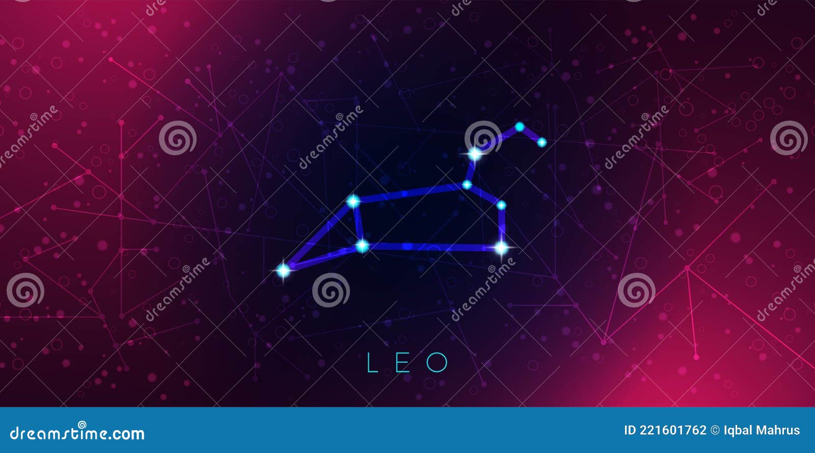 Cool Leo Zodiacal Constellation Background and Wallpaper Stock ...