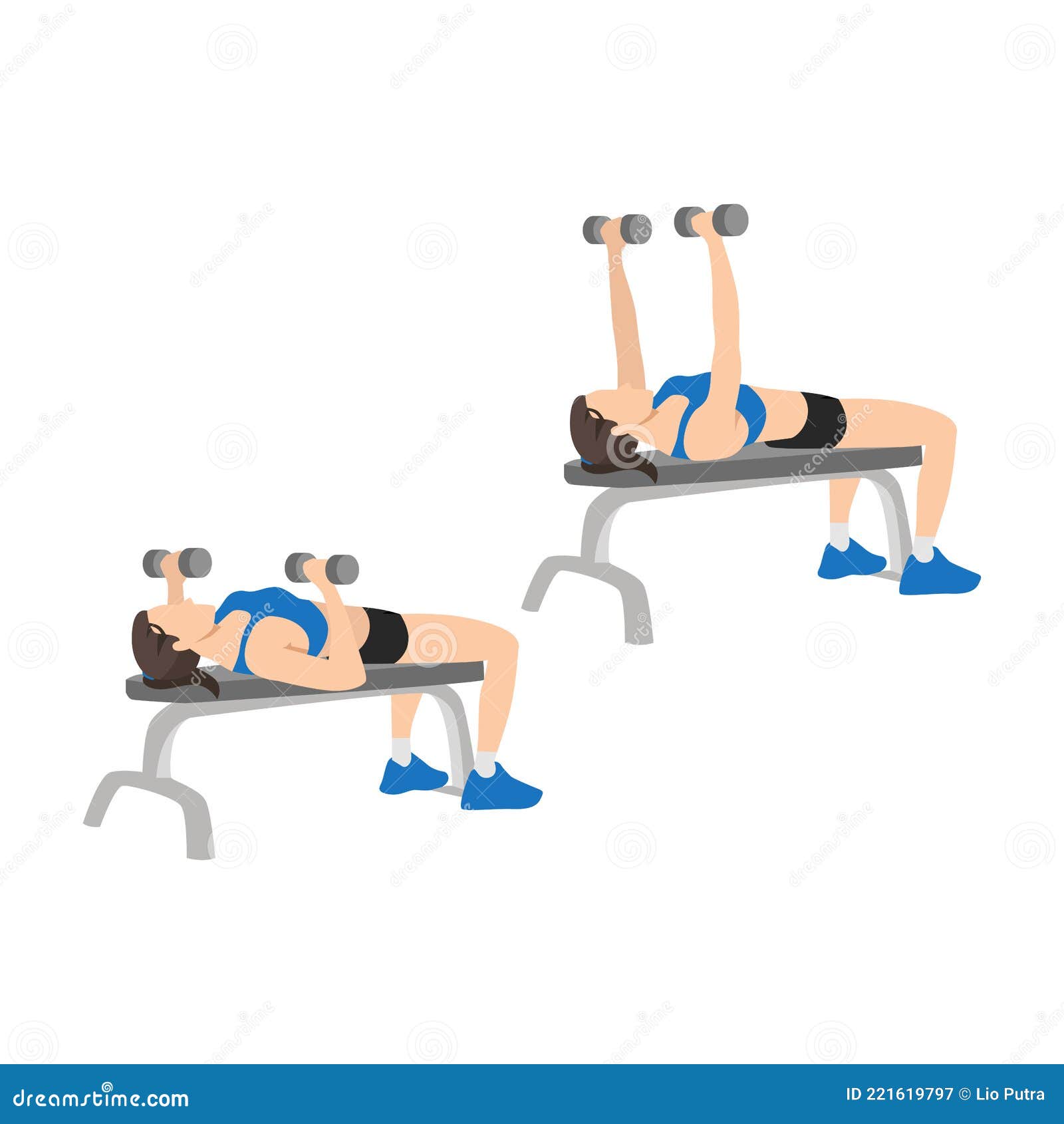 Bench Press Spotter Icon Cartoon Vector | CartoonDealer.com #384693623