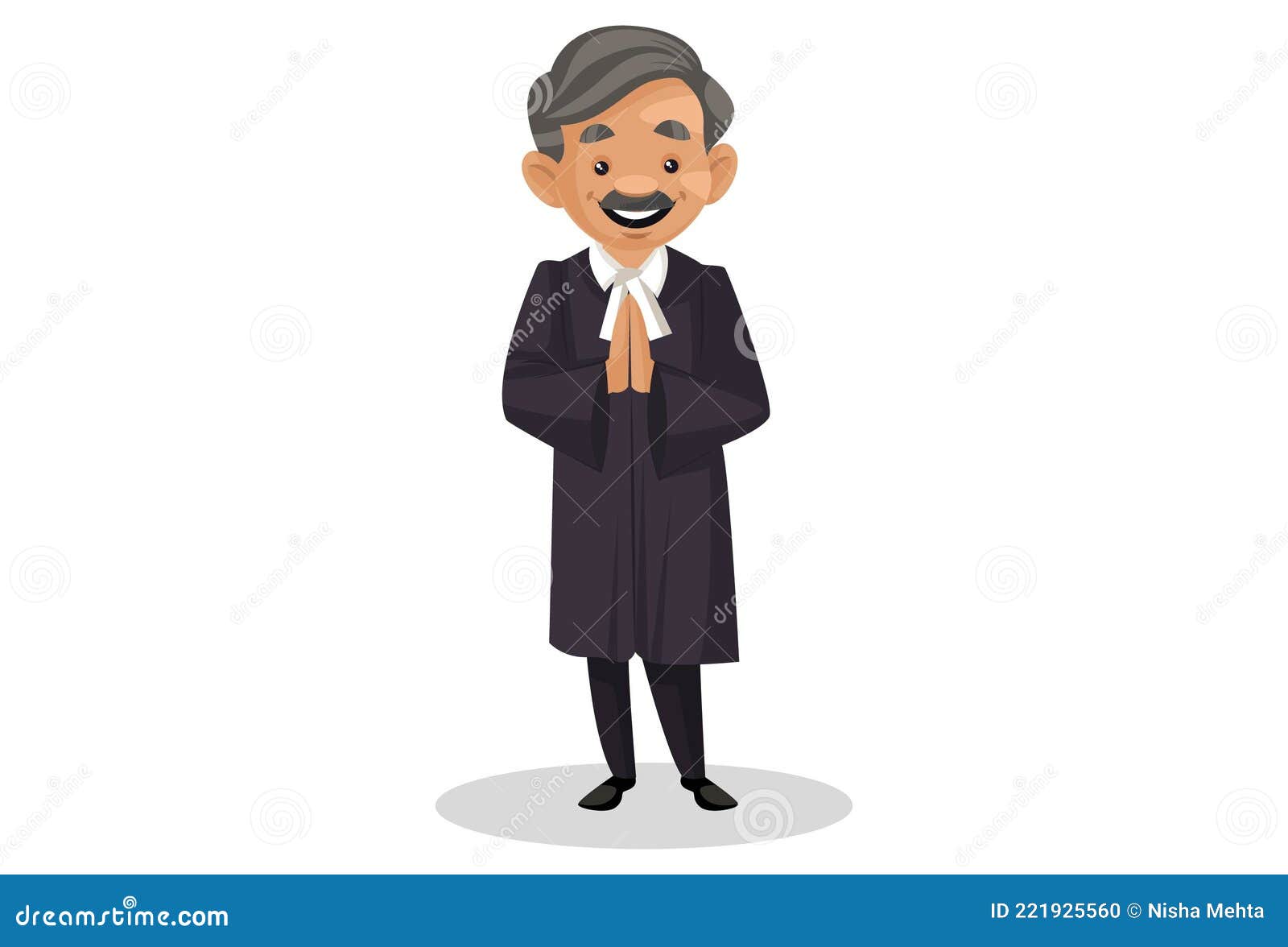 Judge Vector Cartoon Illustration Stock Vector - Illustration of ...