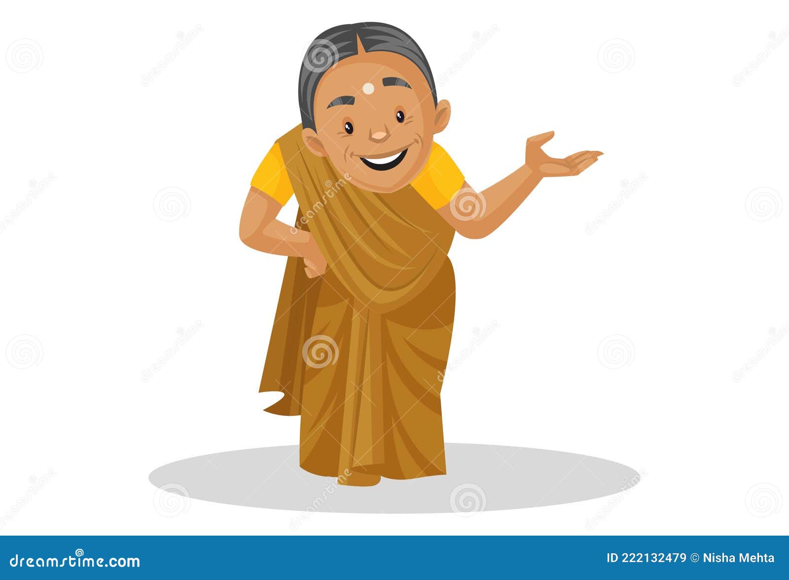 Manthra Vector Cartoon Illustration Stock Vector - Illustration of ...