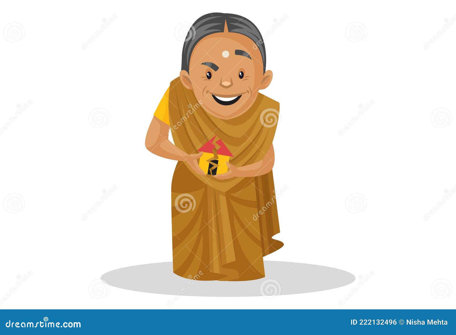 Manthra Vector Cartoon Illustration Stock Vector - Illustration of ...