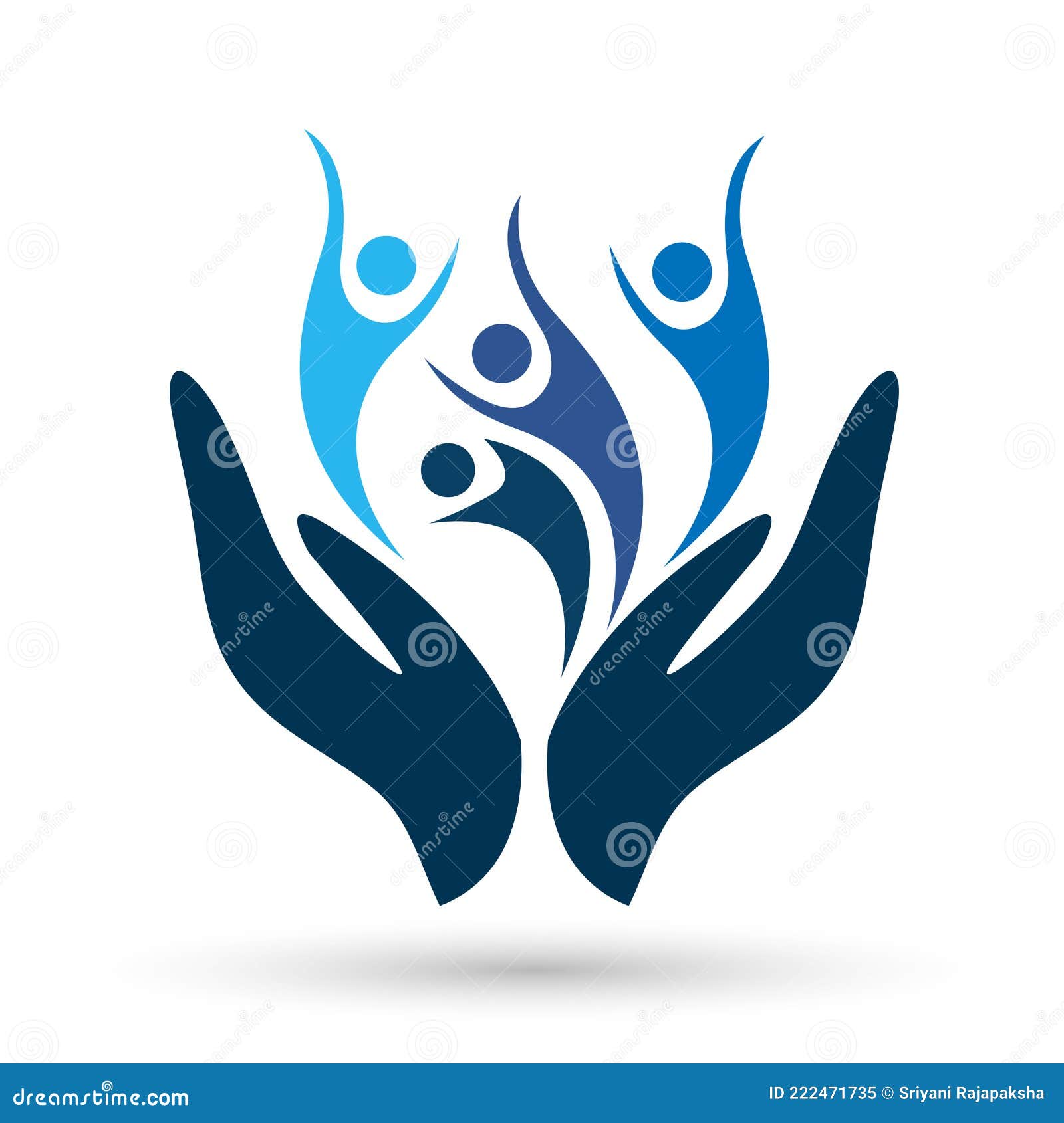 People Care Hands Holding Family Keep Human Safety Protect Life Logo ...
