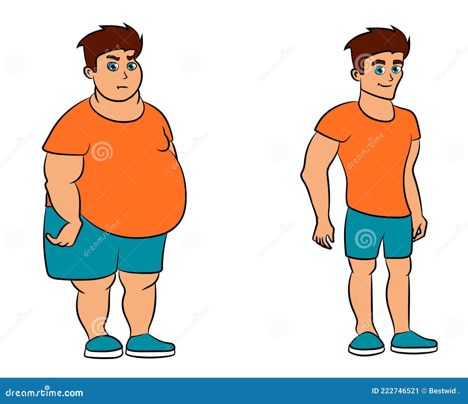 Cartoons Fat Burn Before After