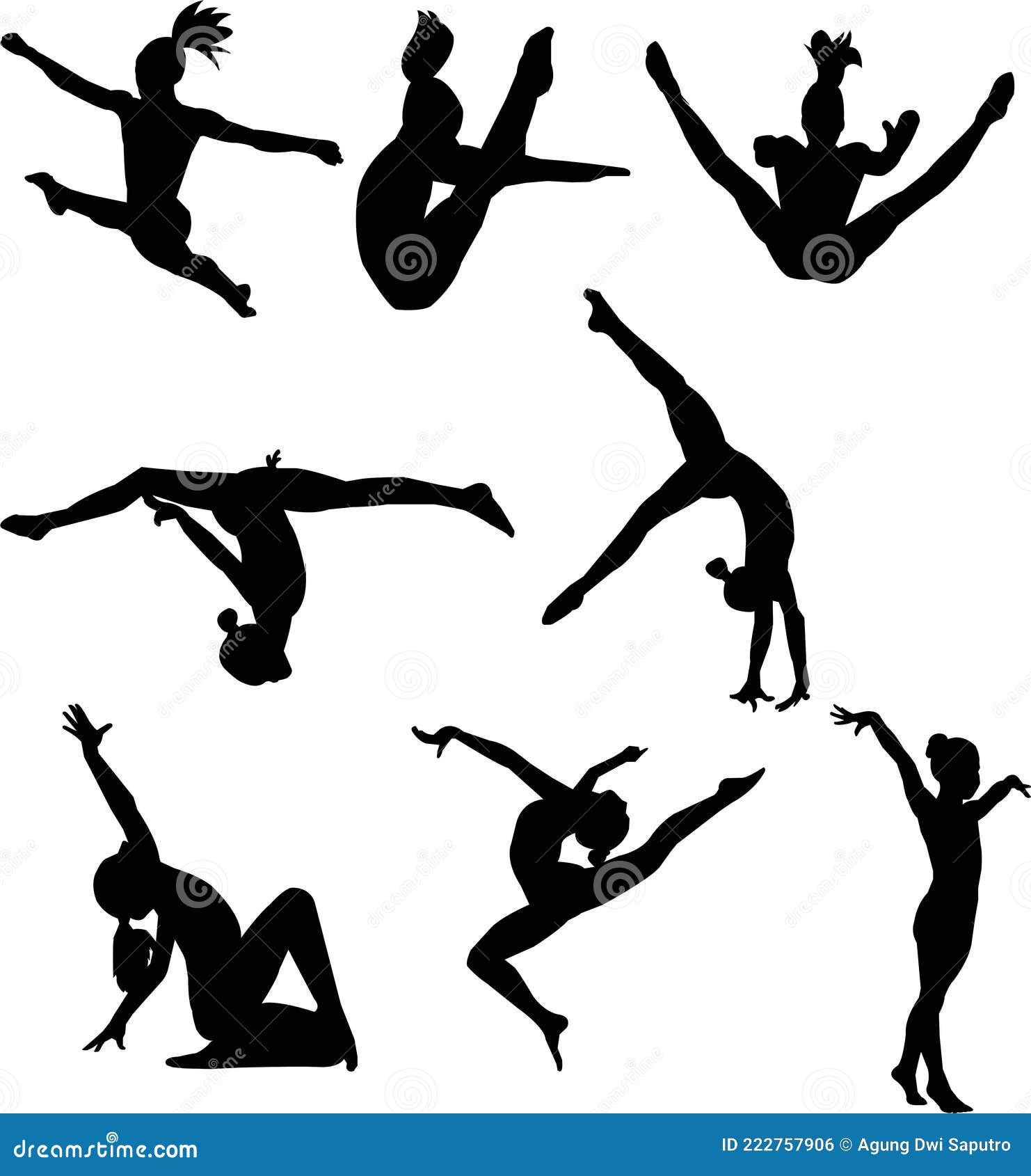 Back Handspring Silhouette