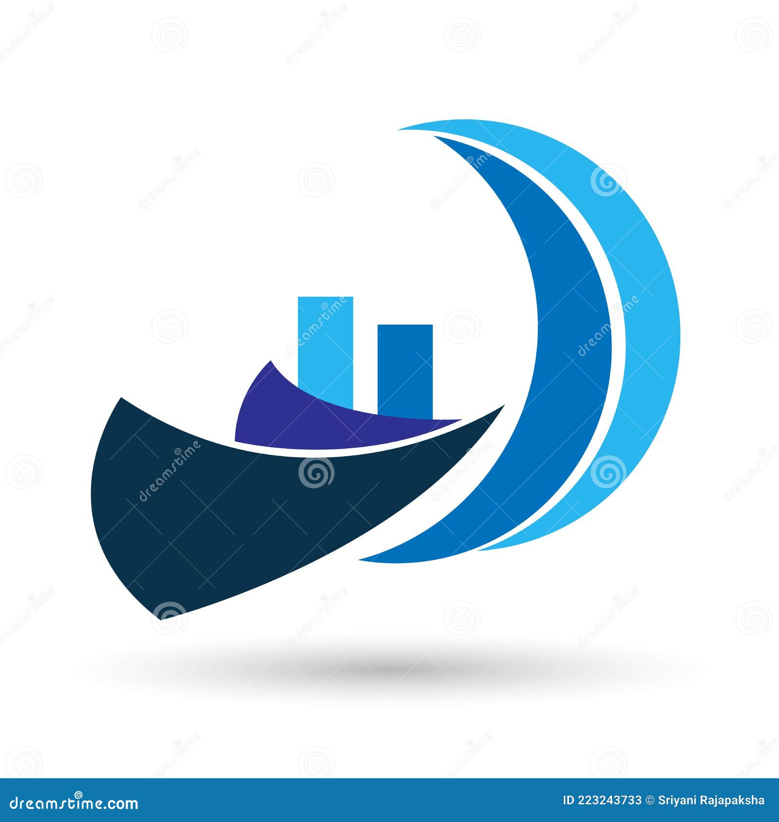 Sea Wave Globe Water Wave People Ship Boat Sailing Wave Globe ...