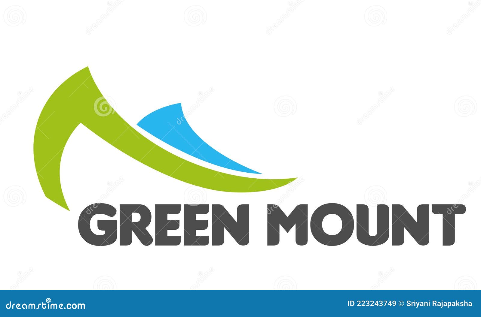 Mountain Range Blue Nature Top Mount Vector Illustration Business Logo ...