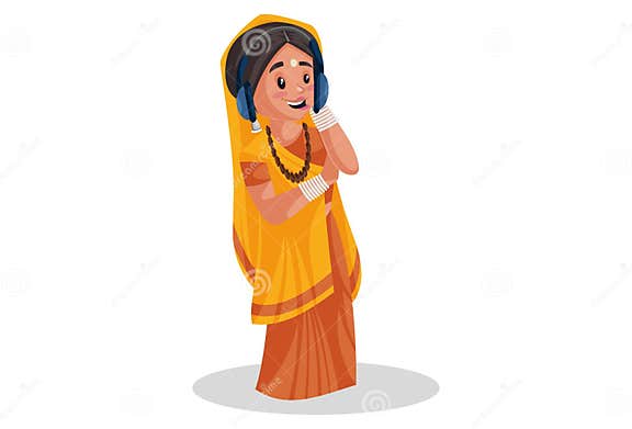 Indian Priestess Vector Cartoon Illustration Stock Vector ...