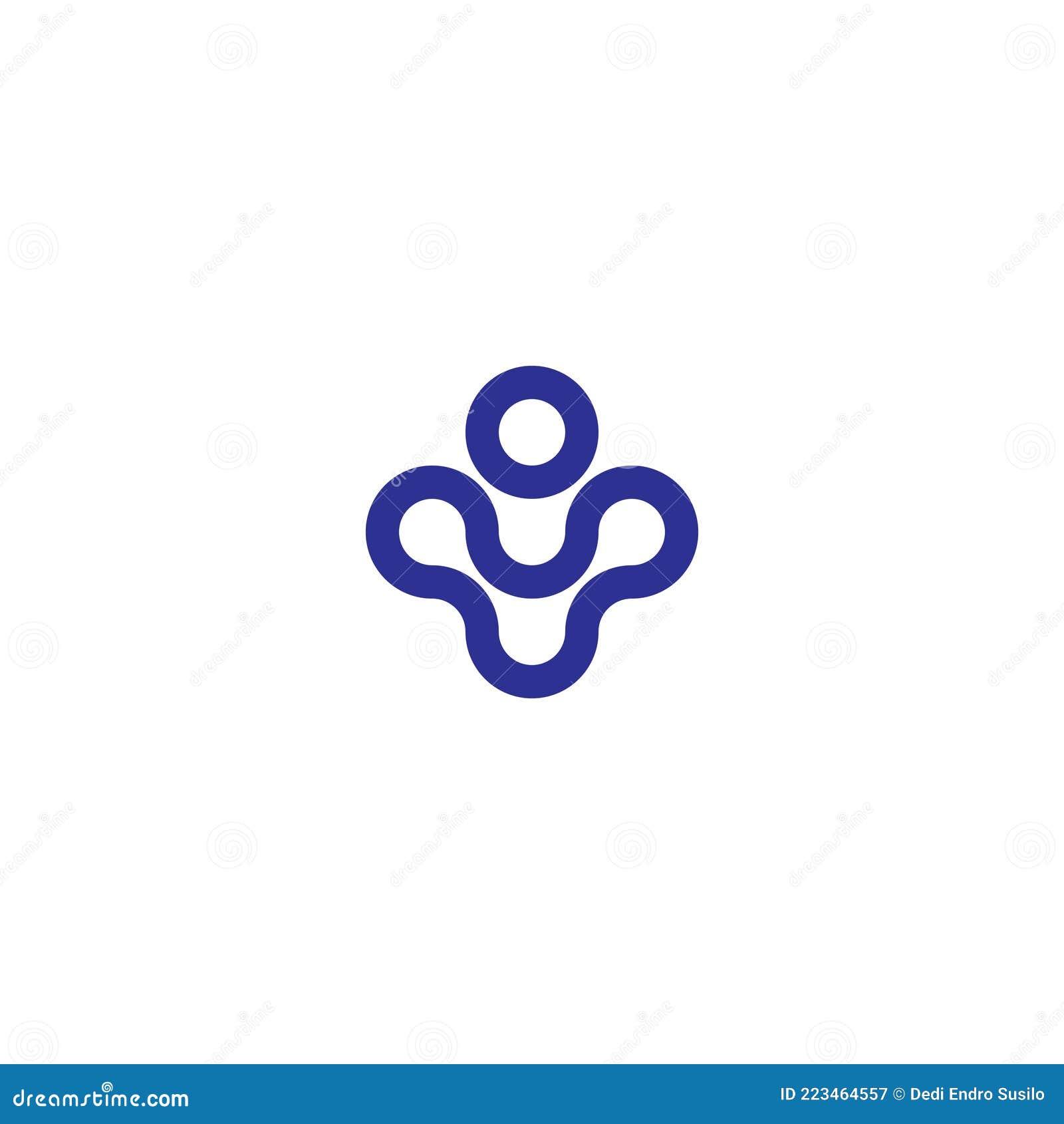 Technology Logos Represent Separate and Synchronized Data Stock Vector ...