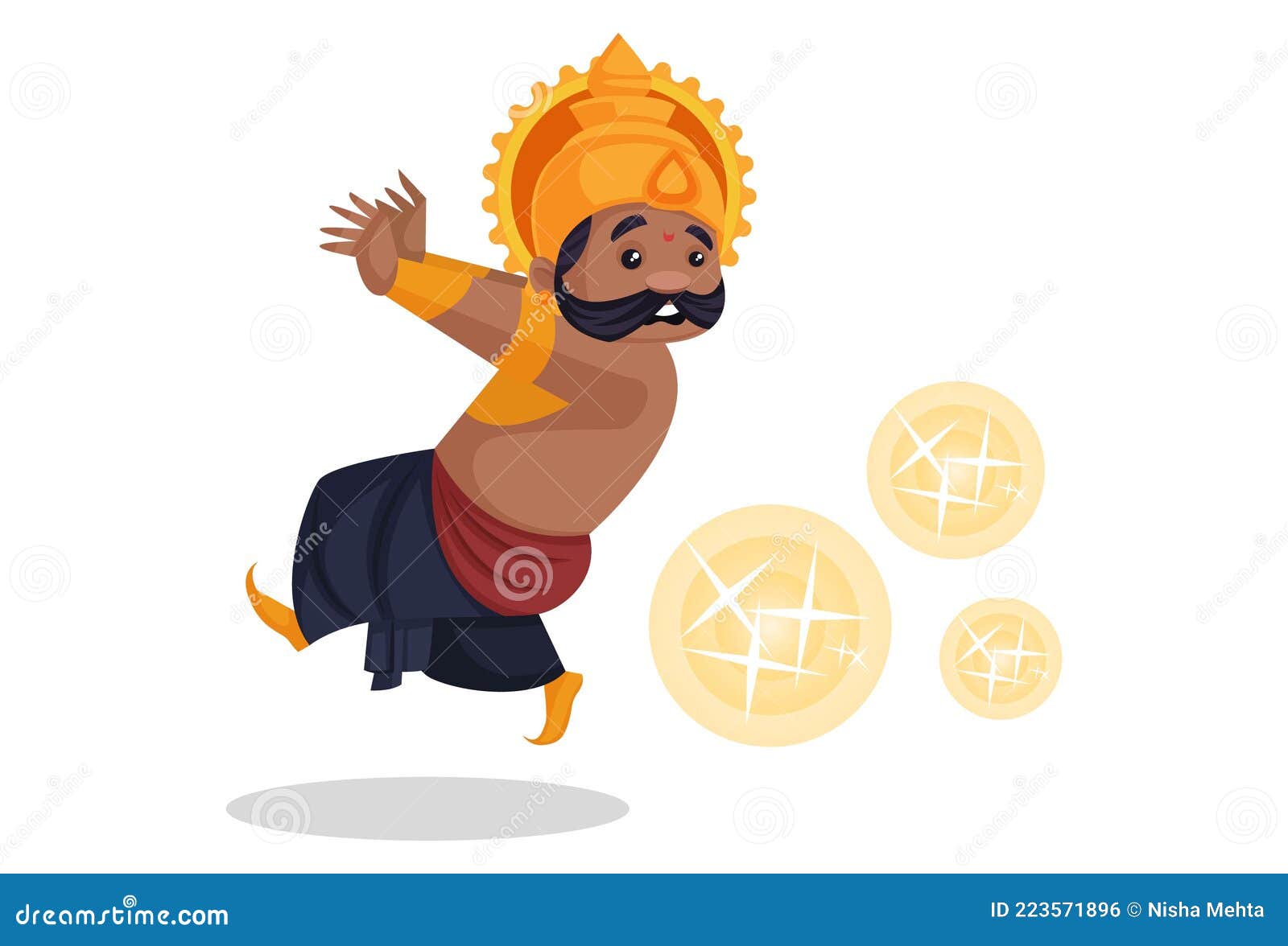 Character Ravana Cartoon Vector | CartoonDealer.com #84003793