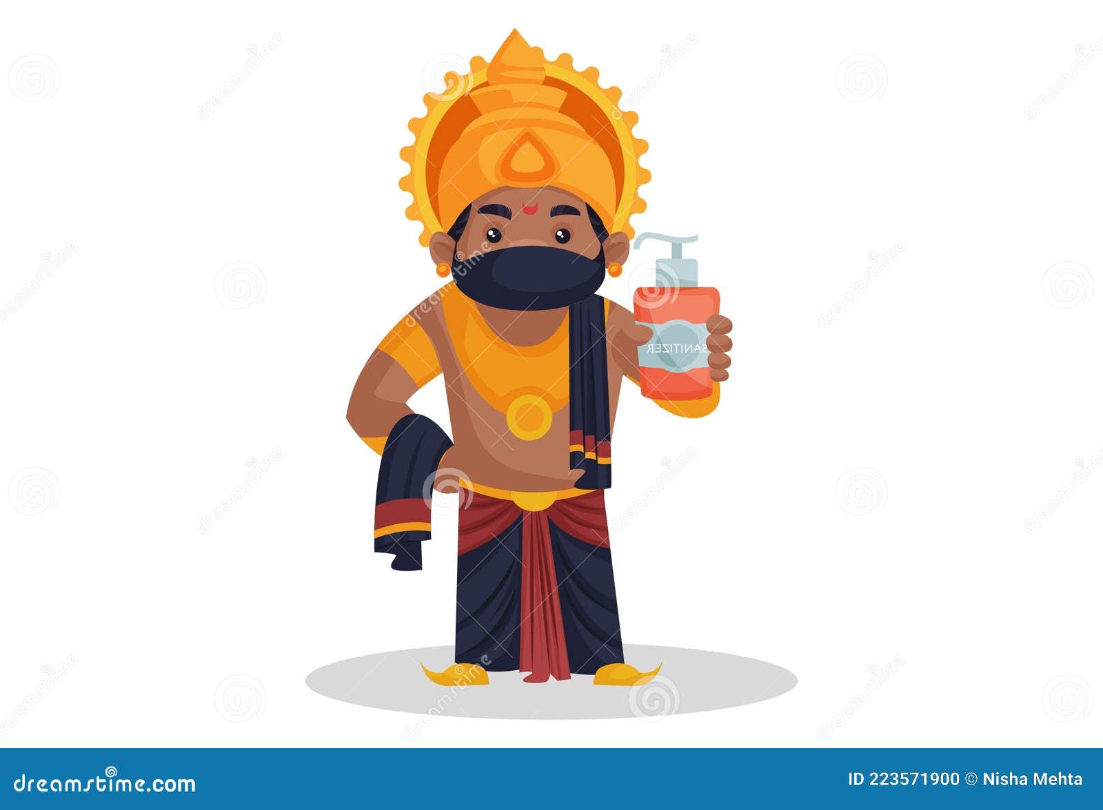 Ravana Vector Cartoon Character Illustration Stock Vector ...