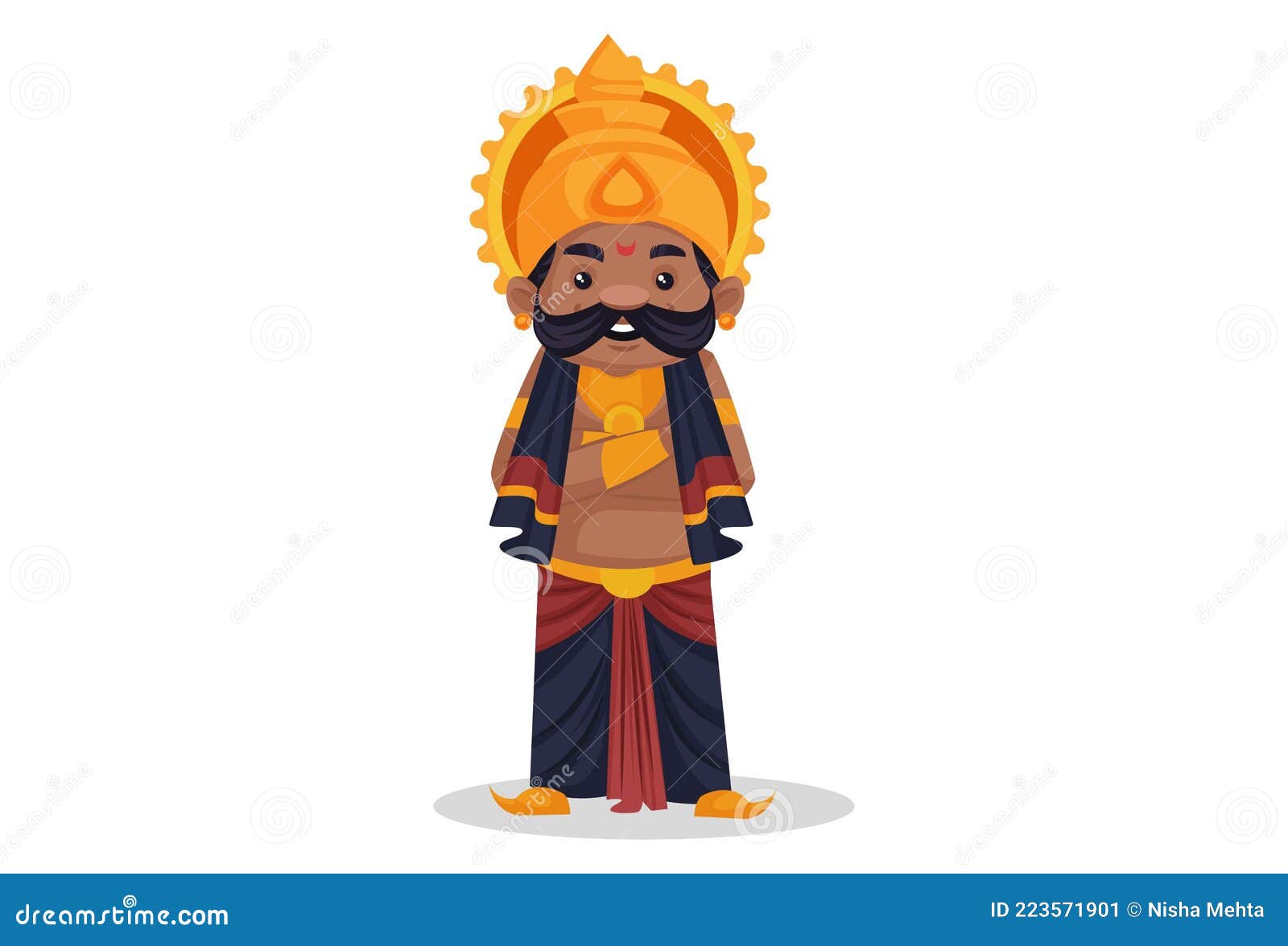 Ravana Vector Cartoon Character Illustration Stock Vector ...