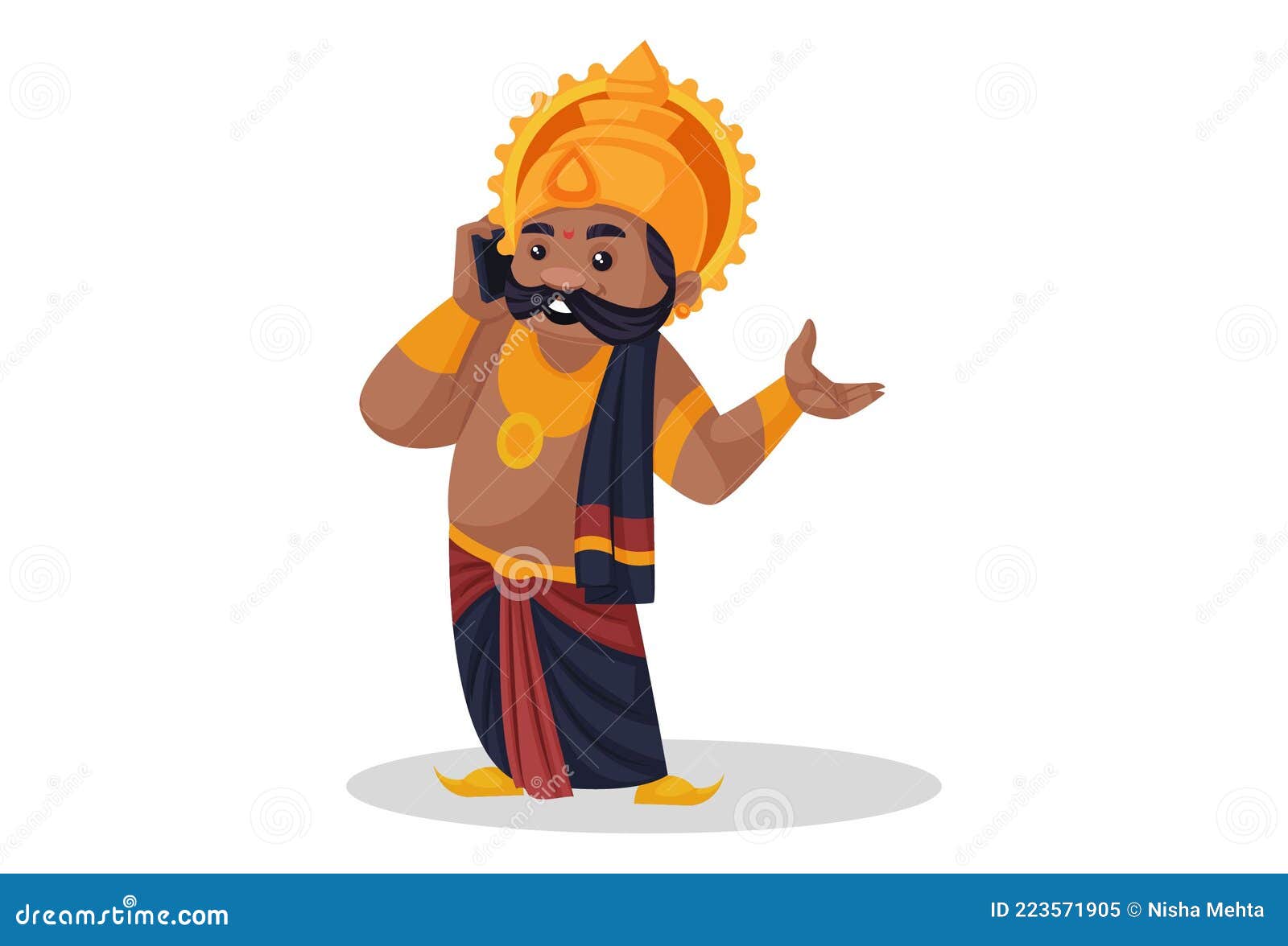 Ravana Vector Cartoon Character Illustration Stock Vector ...