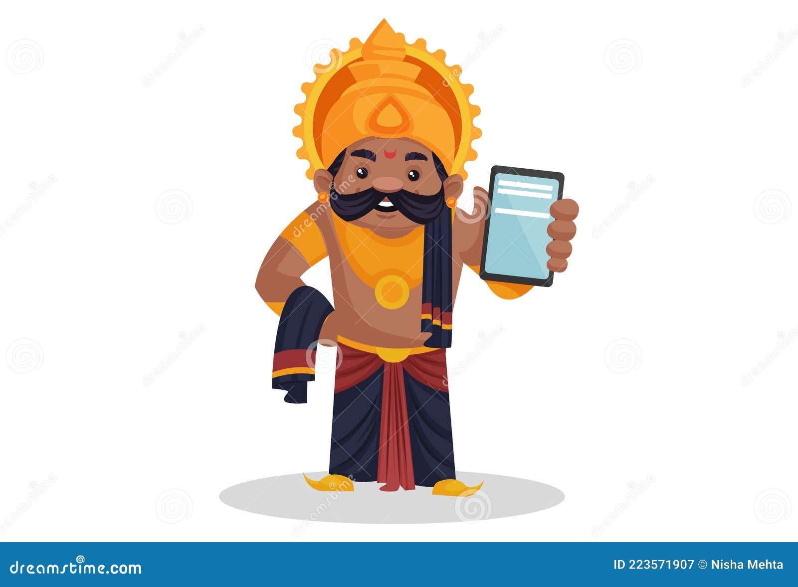 Ravana Vector Cartoon Character Illustration Stock Vector ...
