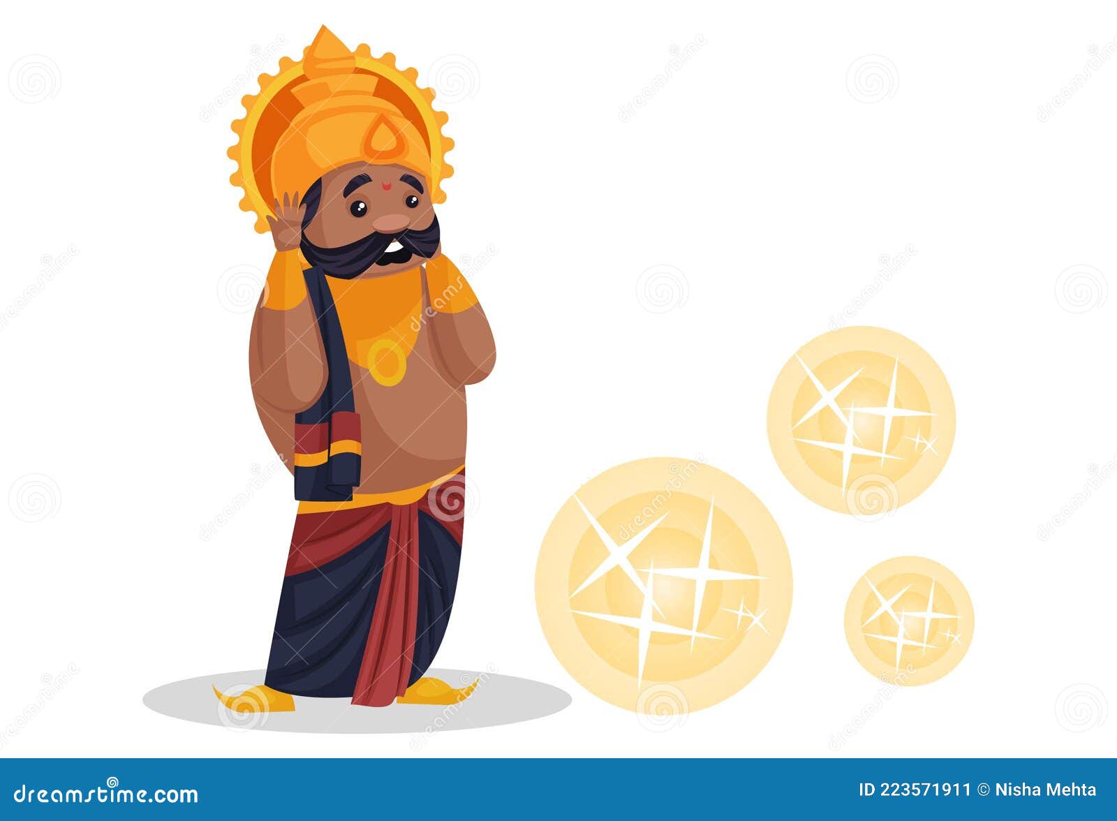 Ravana Vector Cartoon Character Illustration Stock Vector ...