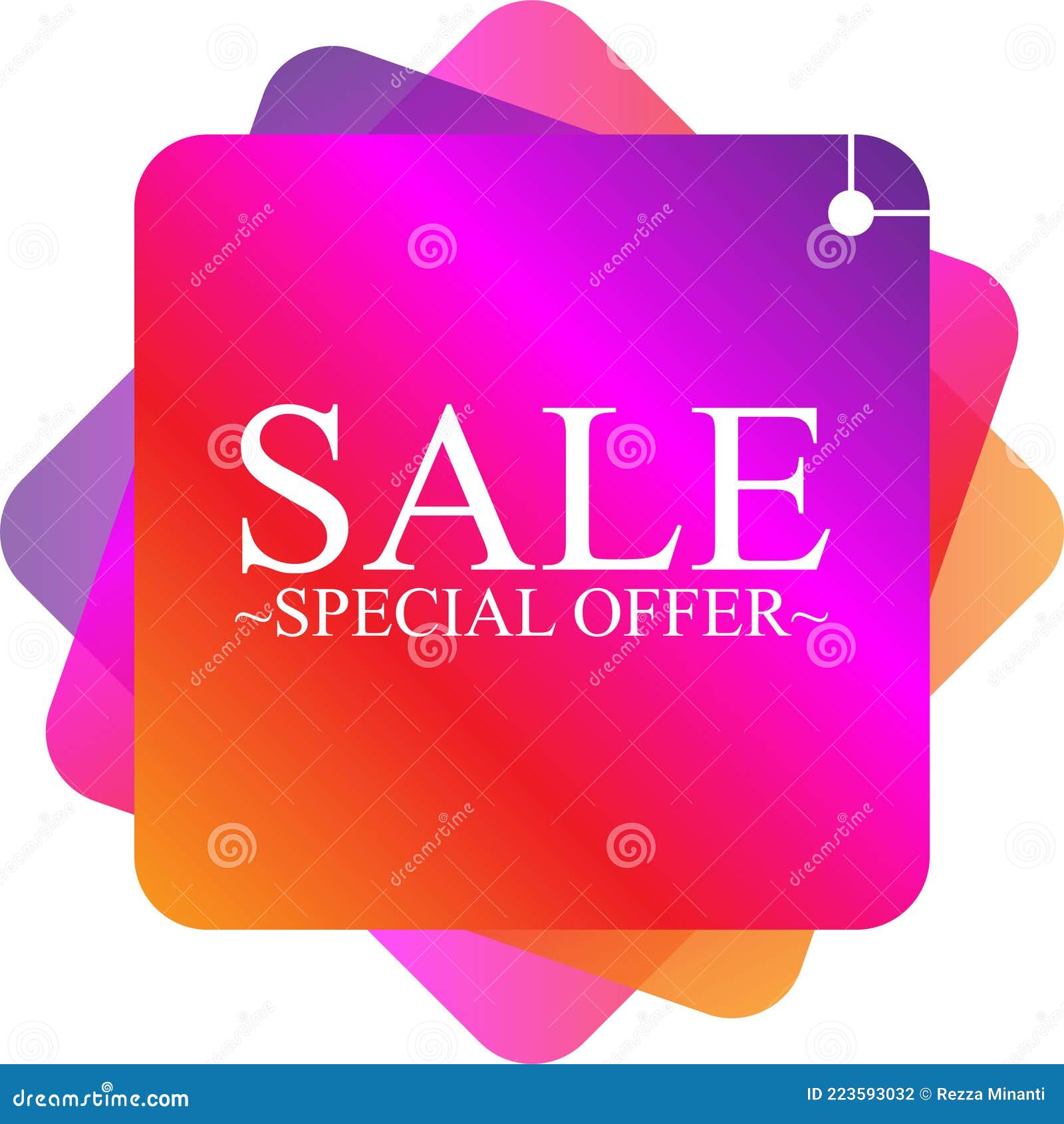 Vector of sales promo tag stock vector. Illustration of signs - 223593032