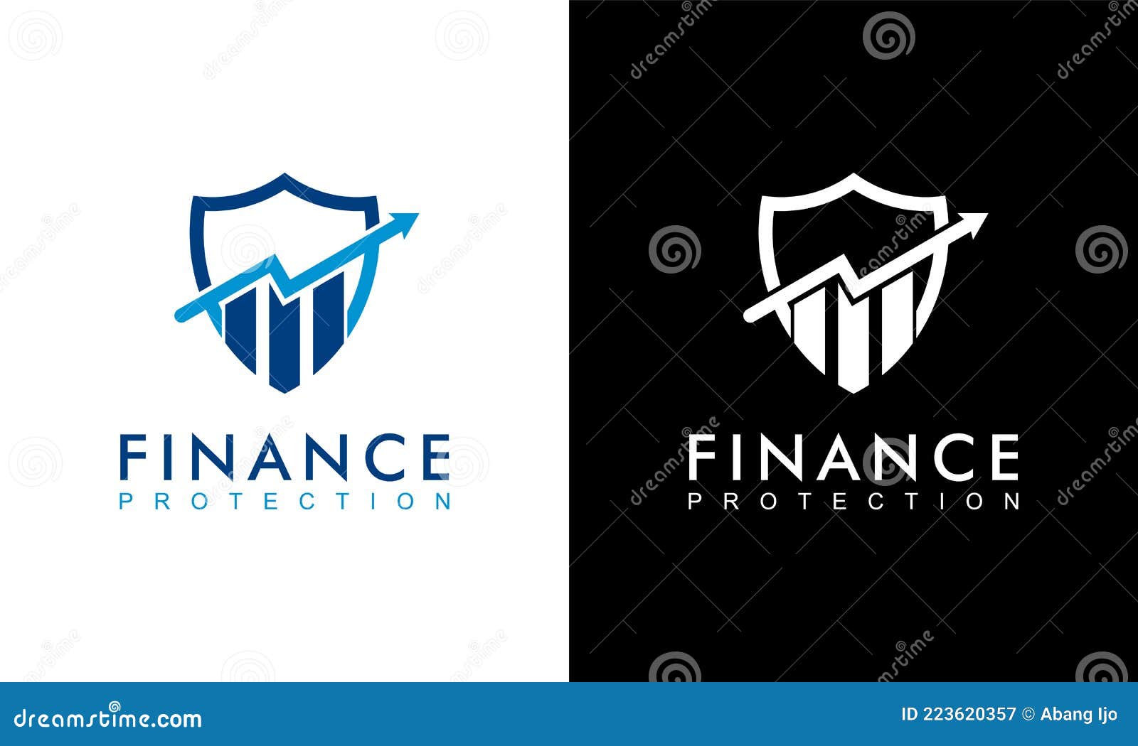 Accounting and Financial Logo Protection Concept Vector Stock Vector ...