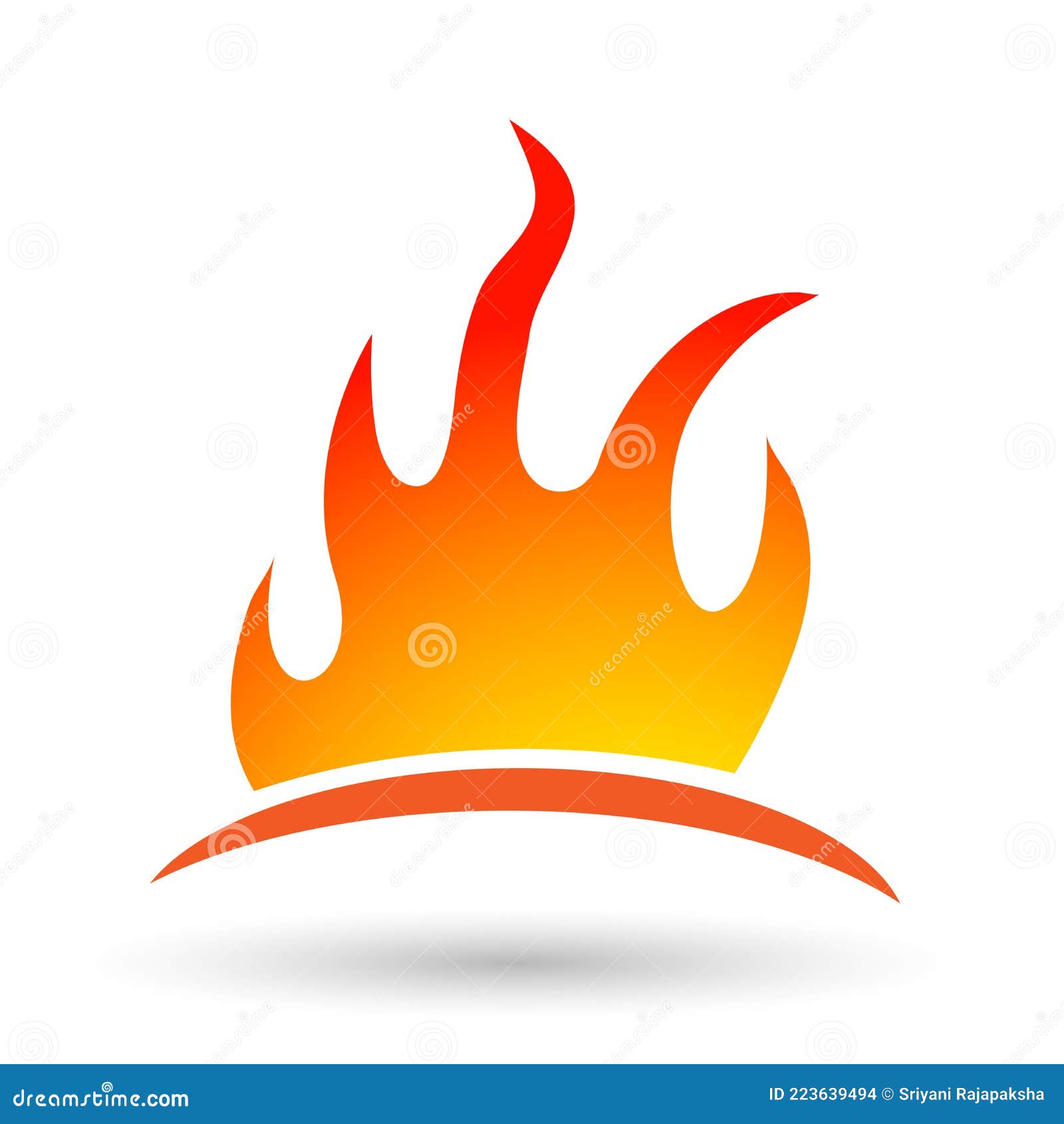 Fire Flame Modern Abstract Fire Design Fire Wave Icon Logo Stock Vector ...