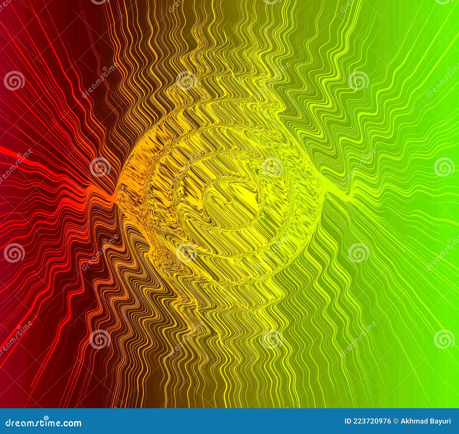 Wavy Yellow Color Fiber Effect Stock Illustration - Illustration of ...